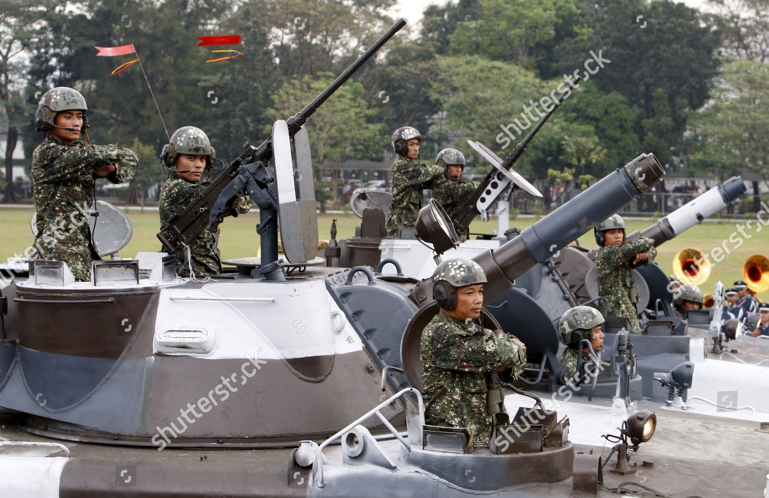 Members Philippine Marines Aboard Military Tanks Editorial Stock Photo ...