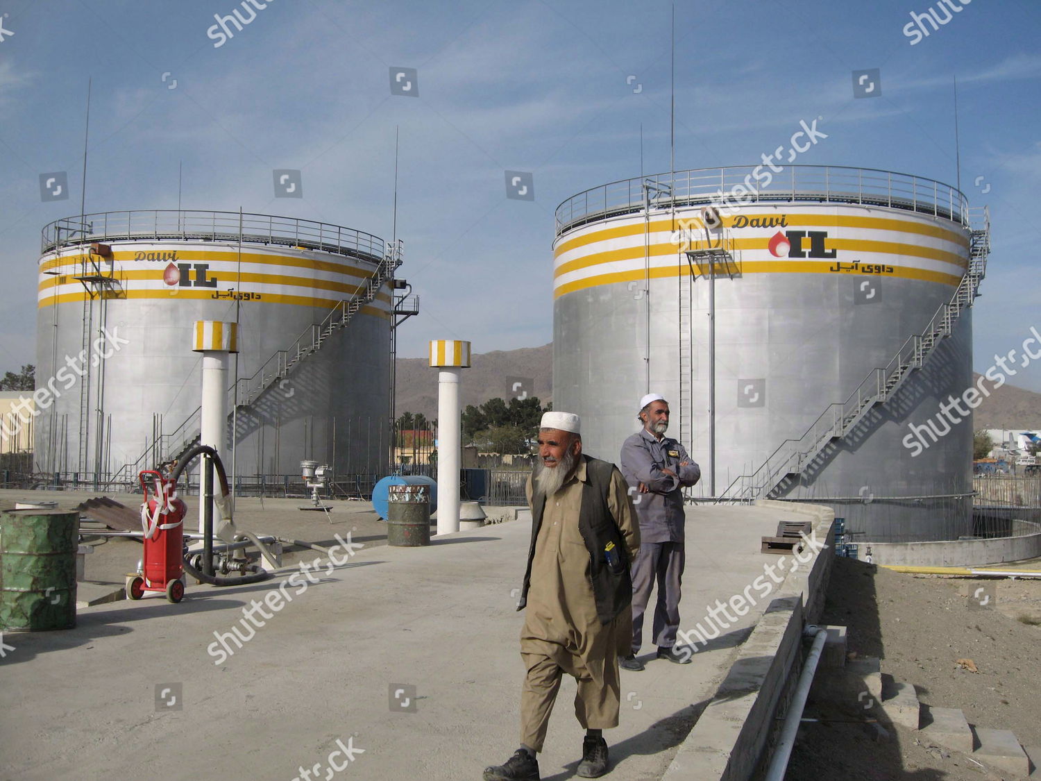View Two Modern Fuel Reservoirs Each Editorial Stock Photo - Stock ...