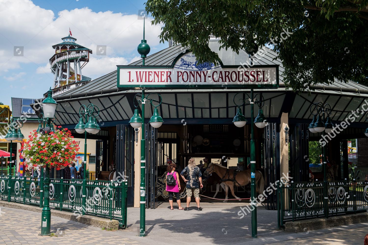 1st Vienna Pony Carousel Seen Prater Editorial Stock Photo - Stock ...