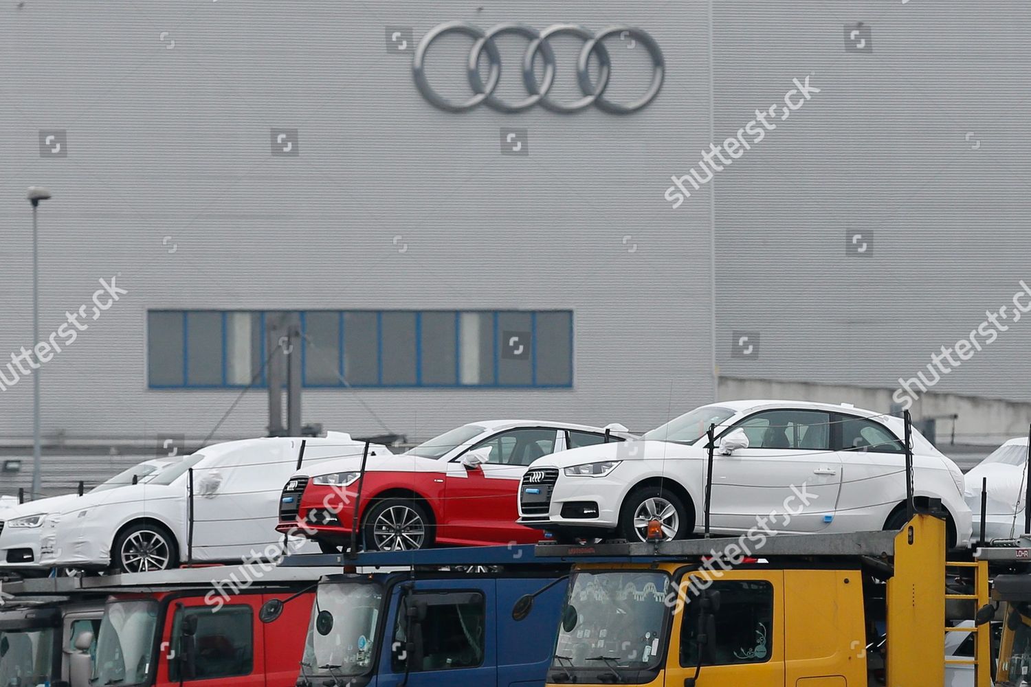 Audi Cars Parked Audi Plant Brussels Editorial Stock Photo - Stock ...