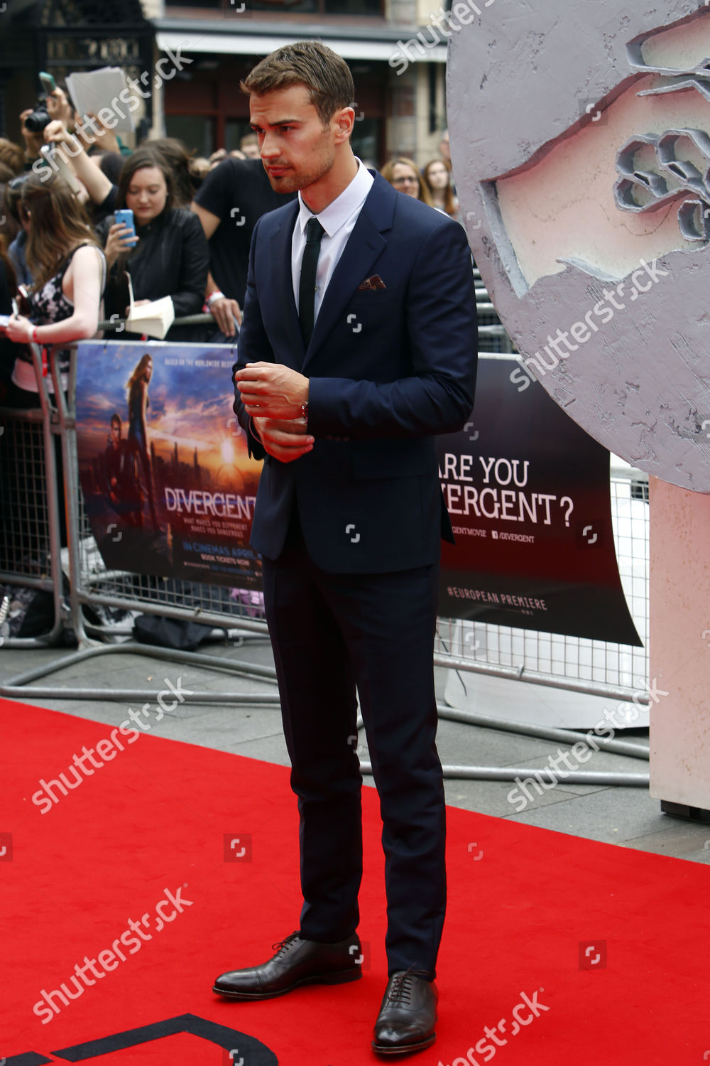 British Actorcast Member Theo James Arrives Editorial Stock Photo ...