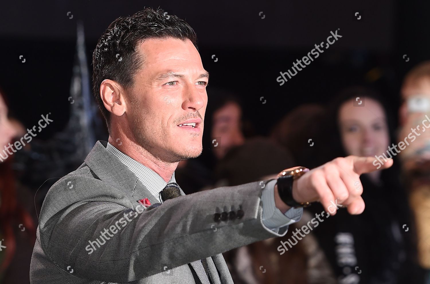 British Actor Luke Evans Arrives On Editorial Stock Photo - Stock Image ...