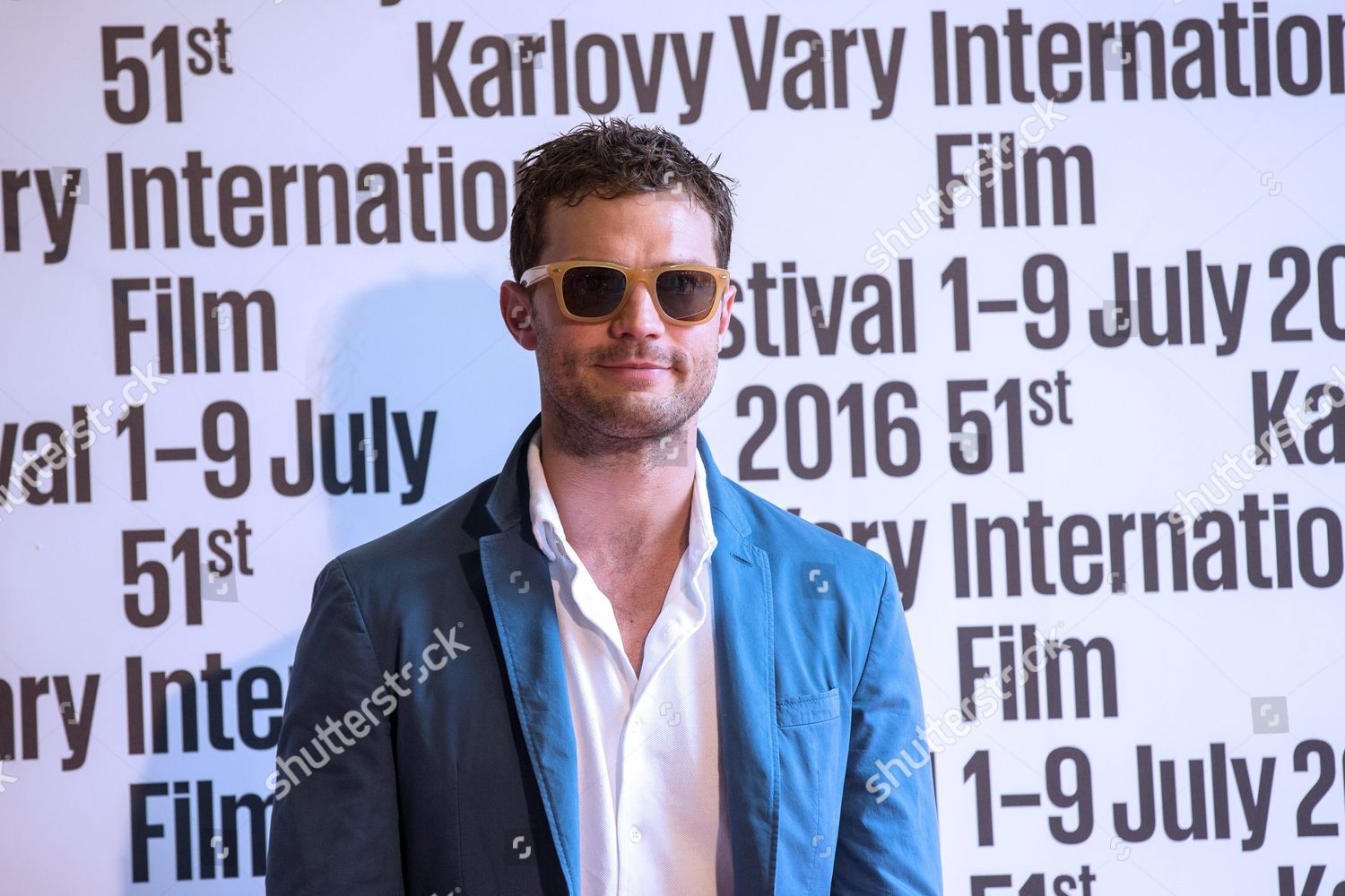 Irish Actor Jamie Dornan Poses Before Editorial Stock Photo - Stock ...