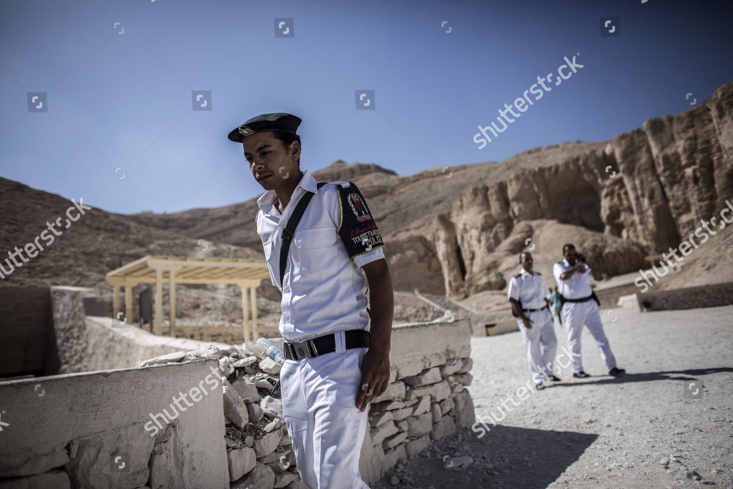 Members Egyptian Police Forces Patrol Valley Editorial Stock Photo ...