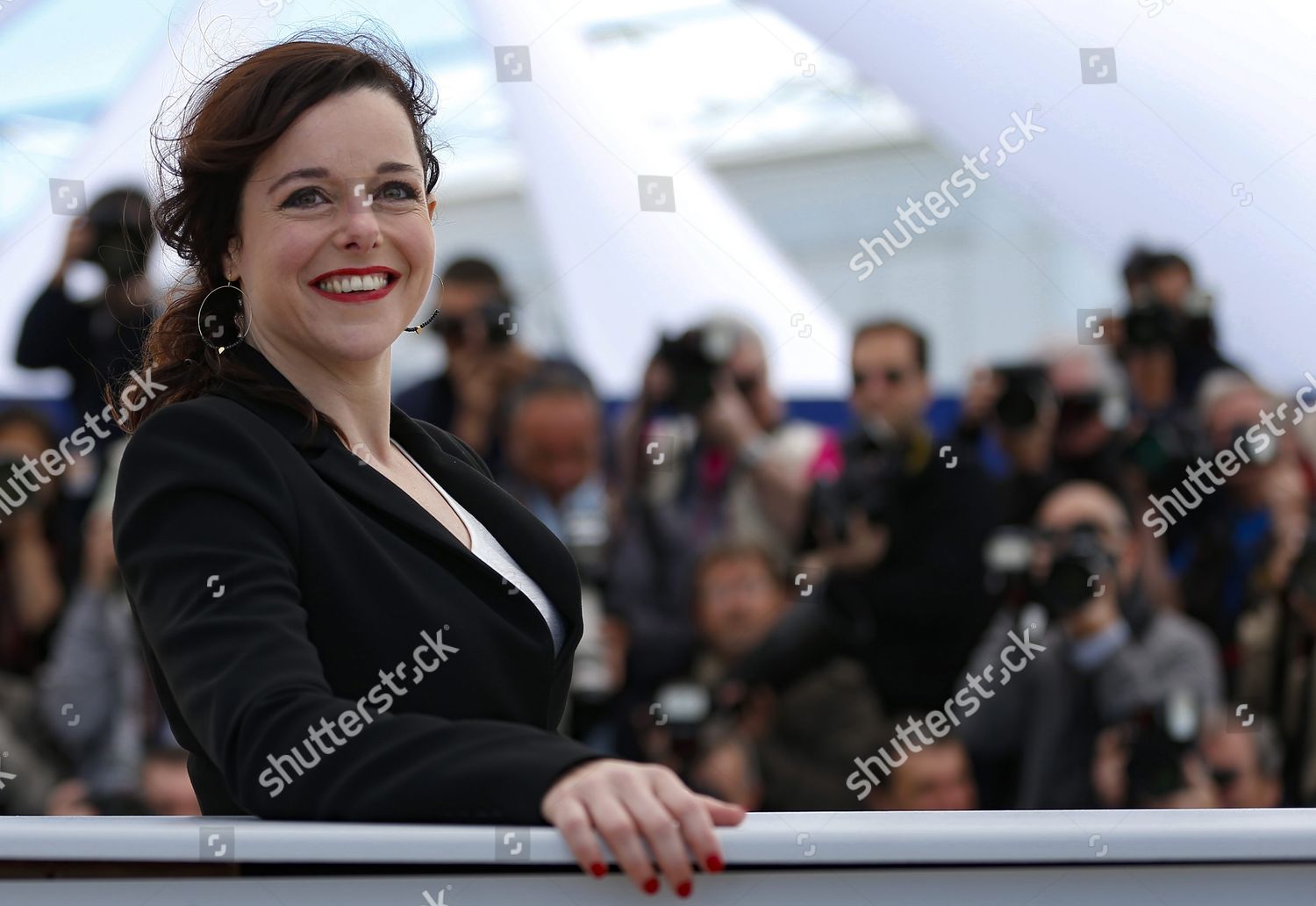 French Actress Laura Calamy Poses During Editorial Stock Photo - Stock ...