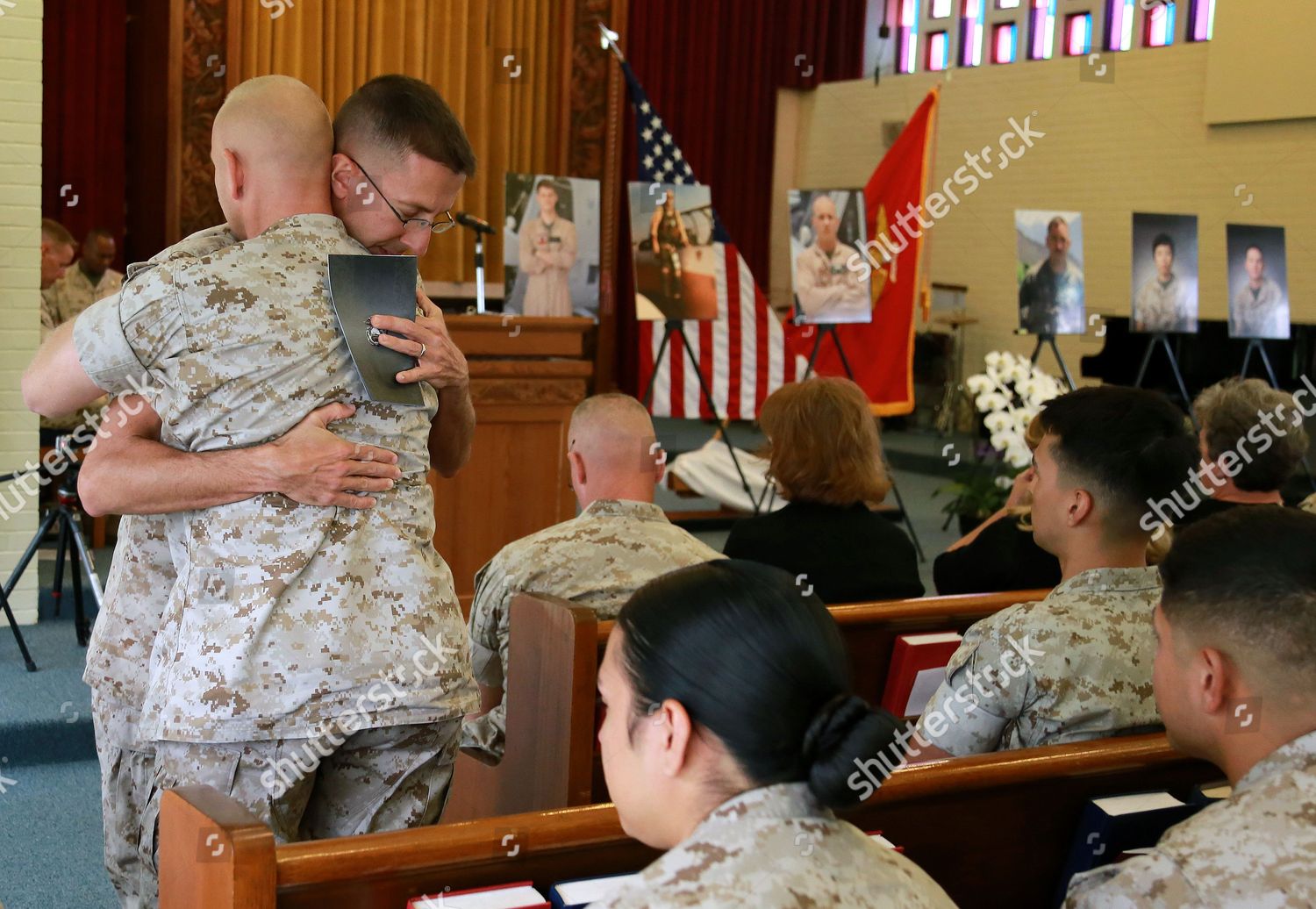 Us Marines Comfort Each Other They Editorial Stock Photo - Stock Image ...