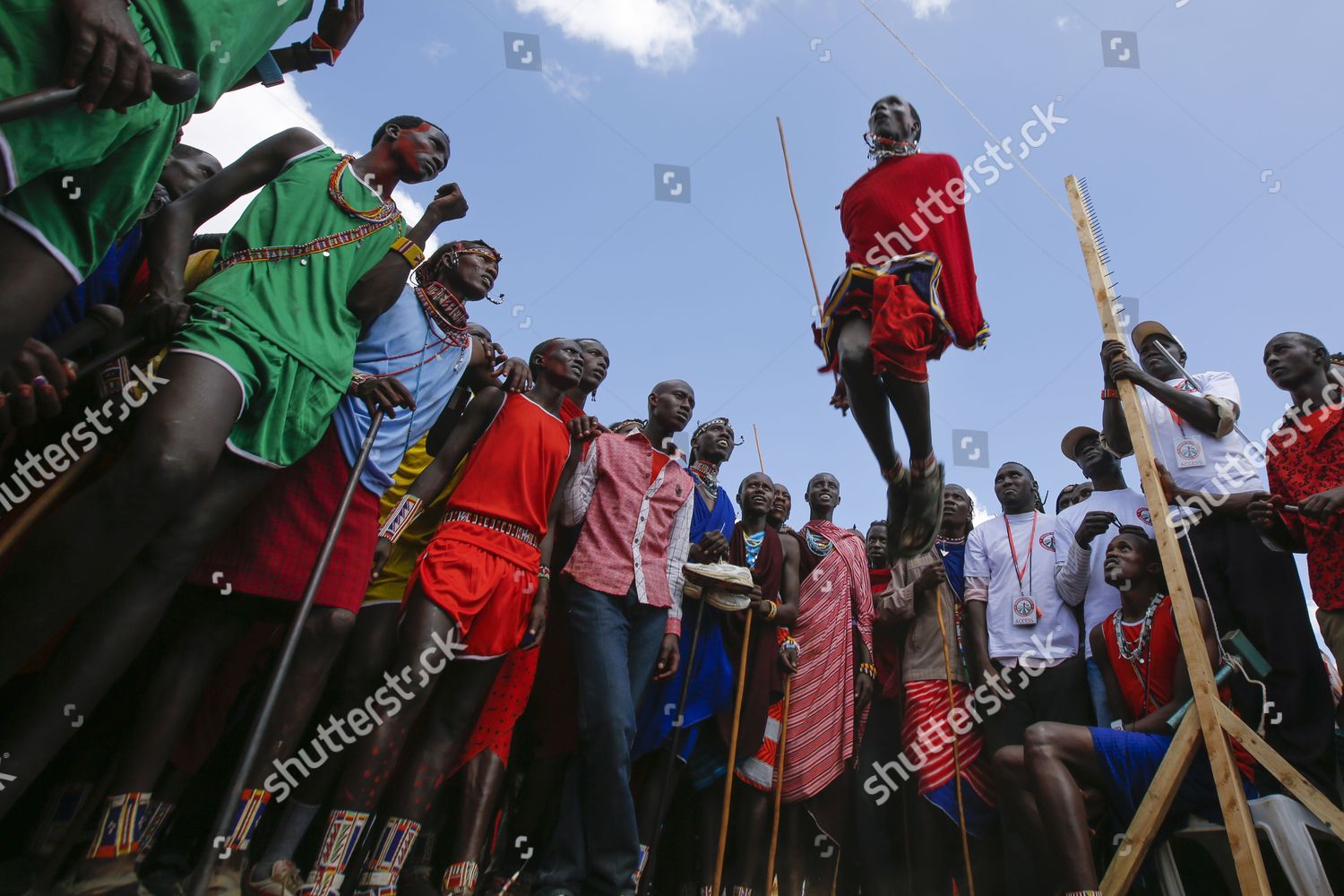 Young Maasai Man Competes High Jumping Editorial Stock Photo - Stock ...