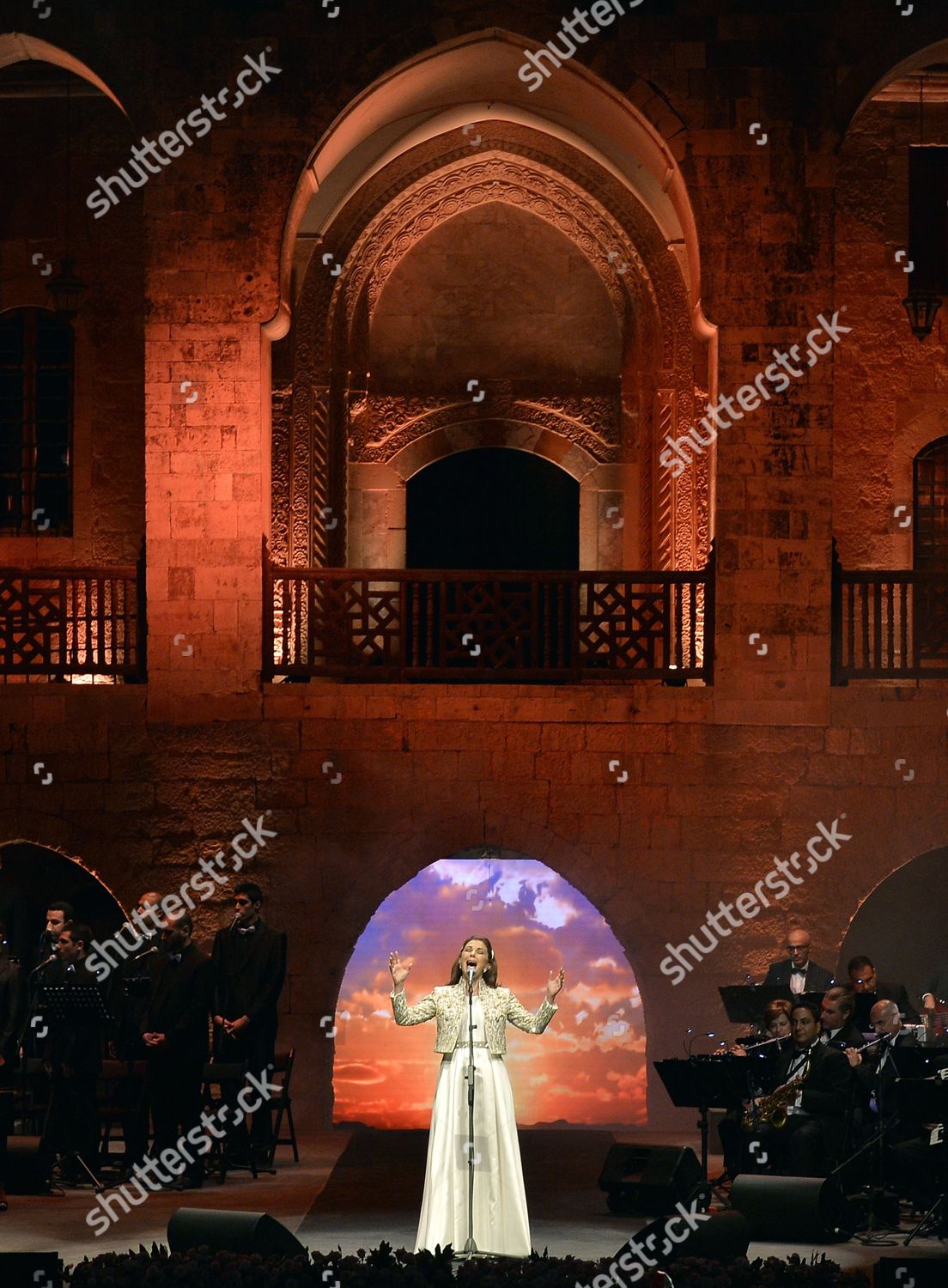 Lebanese Singer Majida Alroumi Performs During Editorial Stock Photo ...