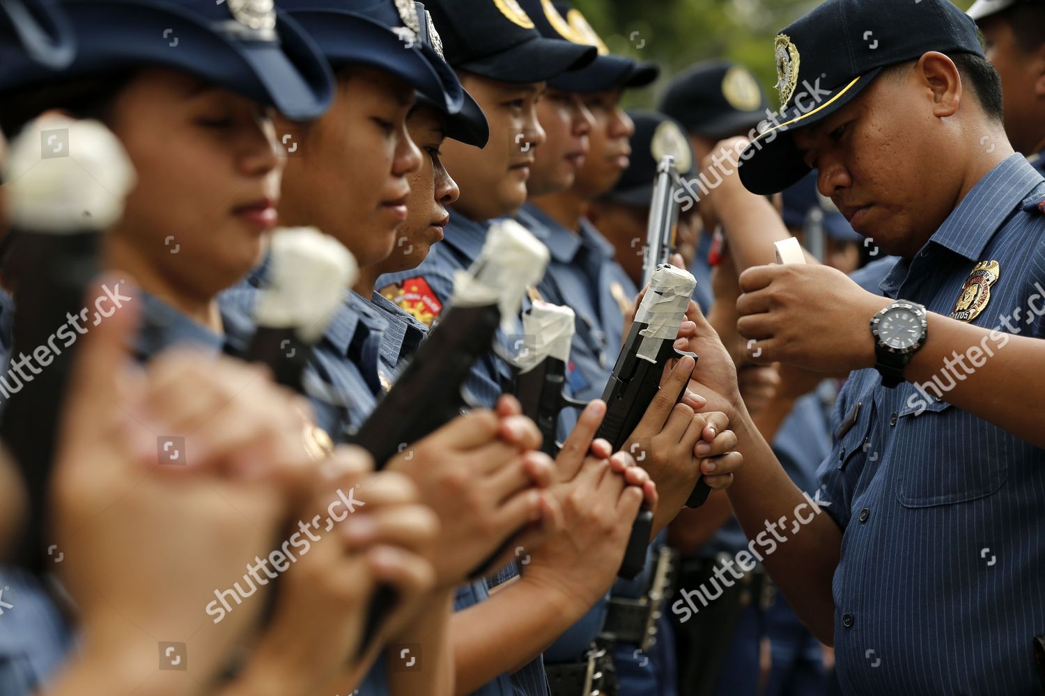 Officer Philippine National Police Force Tapes Editorial Stock Photo ...