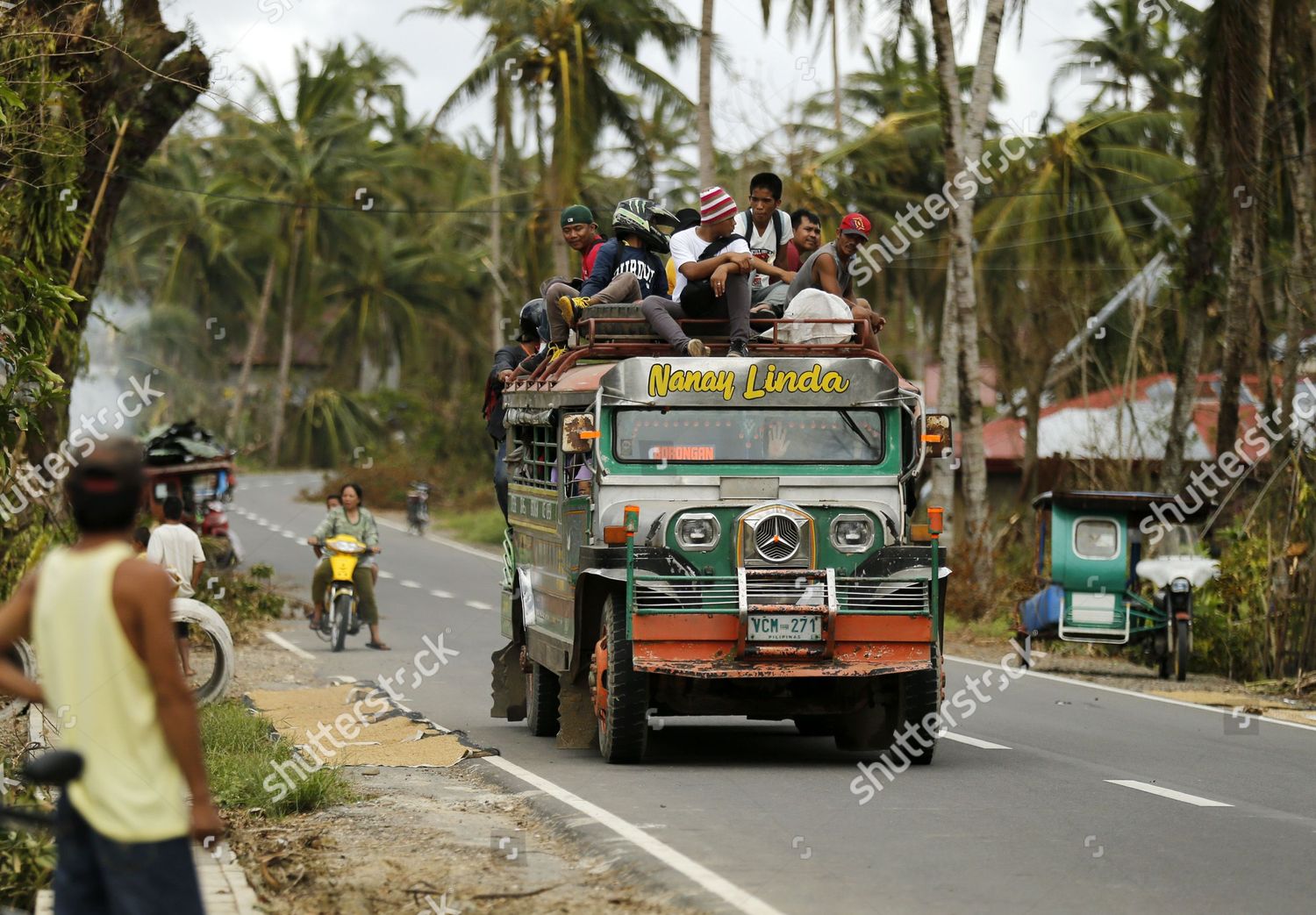 Filipinos Ride Jeepney Popular Mode Transport Editorial Stock Photo ...