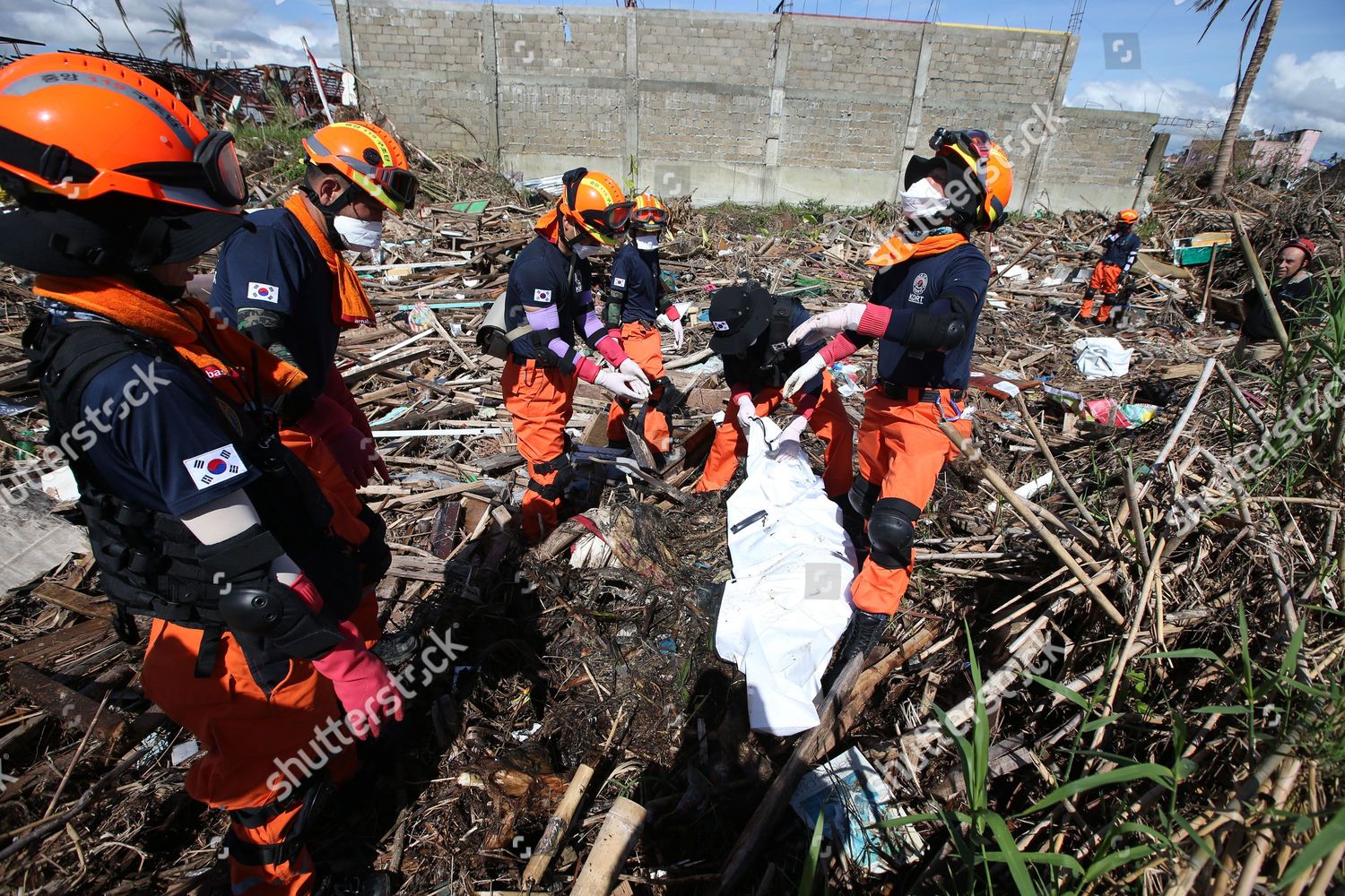 Members South Korean Disaster Team Retrieved Editorial Stock Photo ...