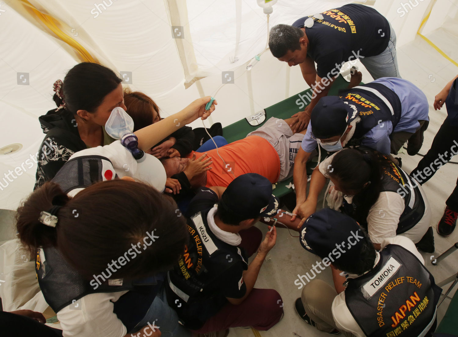 Members Japan Disaster Relief Team Conduct Editorial Stock Photo ...