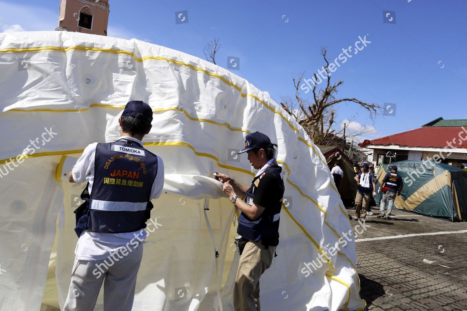 Japanese Rescue Team Set Field Hospital Editorial Stock Photo - Stock ...