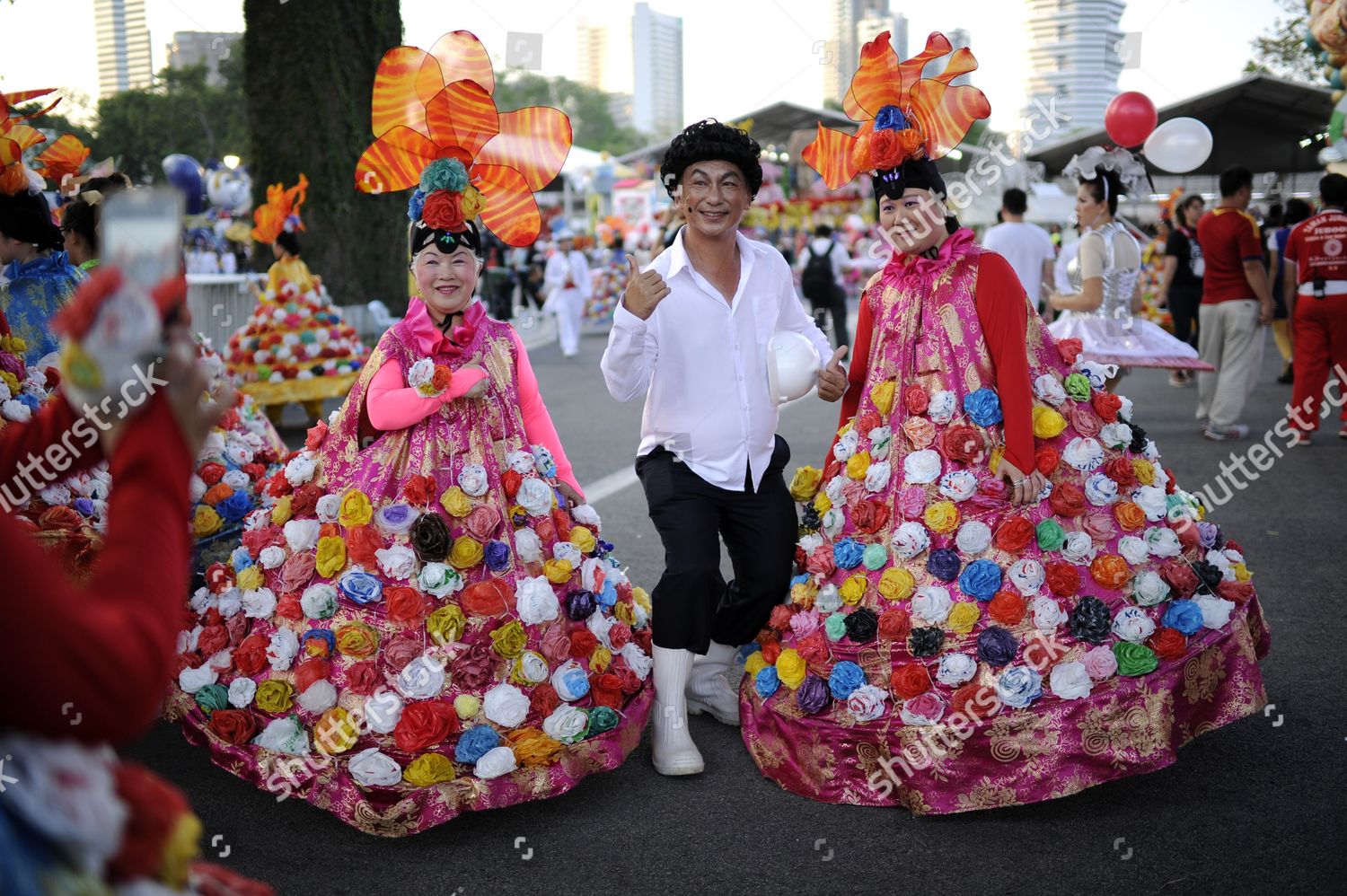 Performers Pose Photograph Before Start Chingay Editorial Stock Photo ...