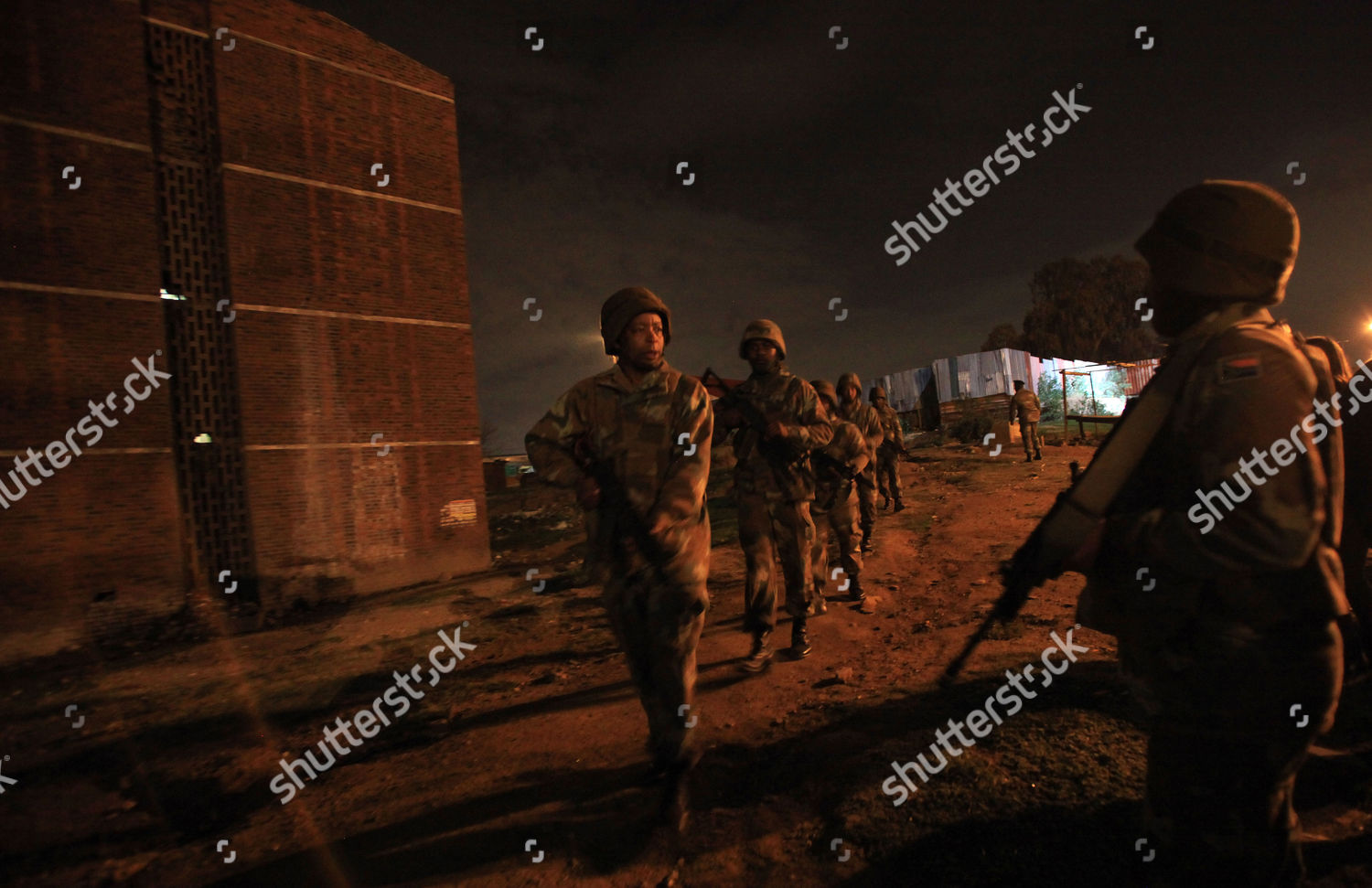 Members South African Police Raid Alexandra Editorial Stock Photo ...