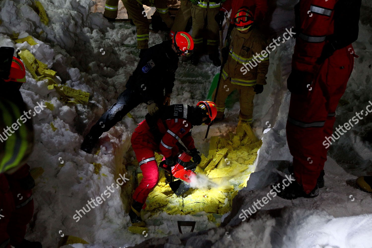Members South Korean Fire Departments Rescue Editorial Stock Photo ...