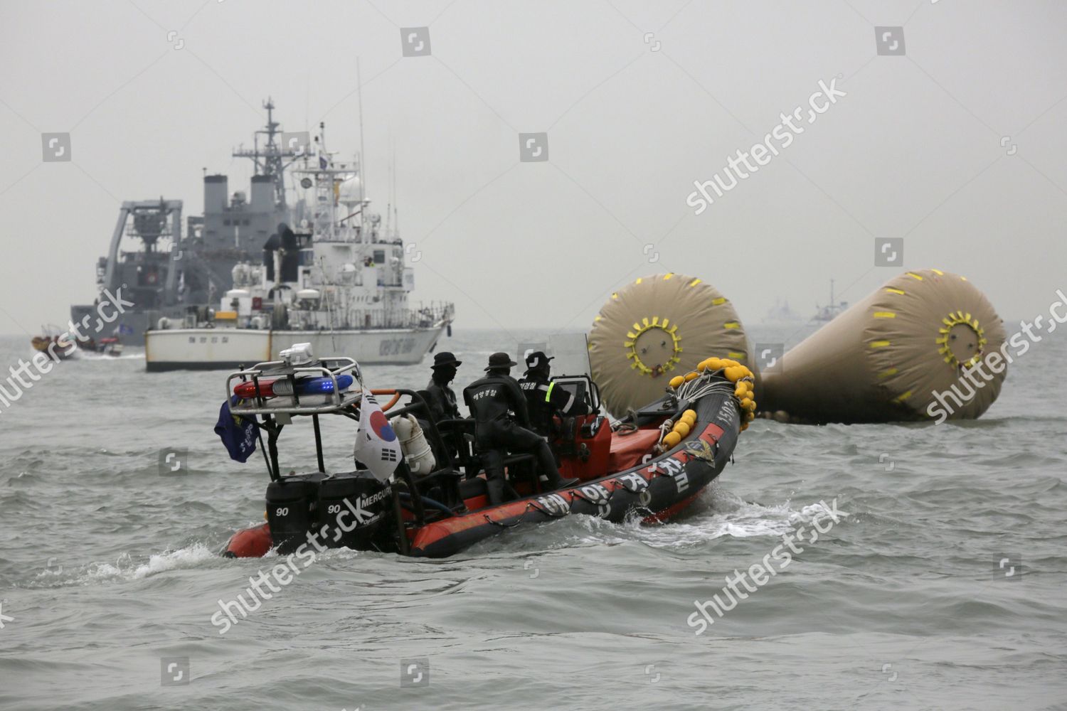 South Korean Coast Guard Members Patrol Editorial Stock Photo - Stock ...