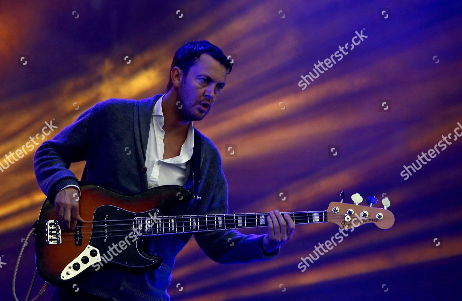 Bassist James Stelfox British Rock Group Editorial Stock Photo - Stock ...