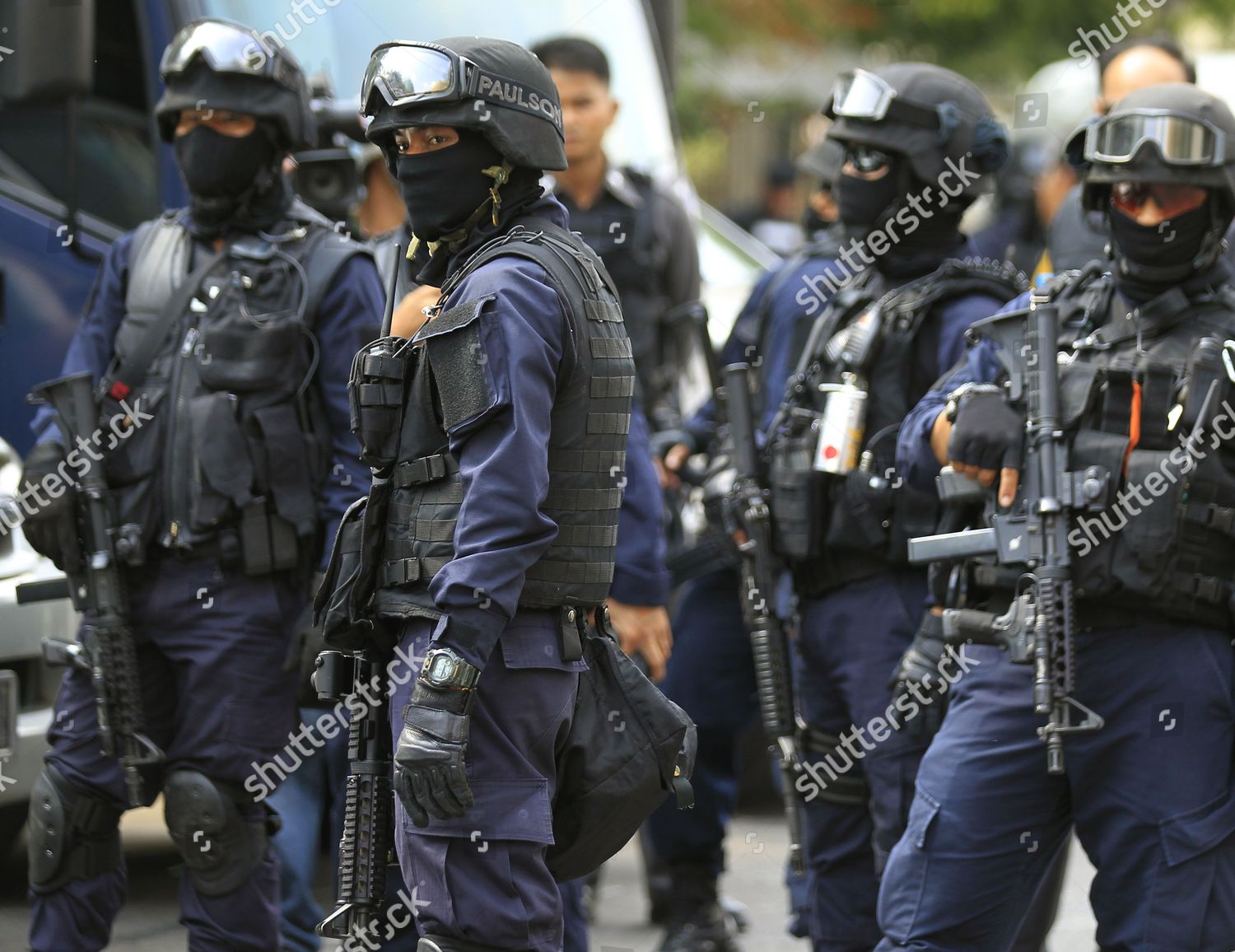 Thai Special Forces Police Officers Secure Editorial Stock Photo ...