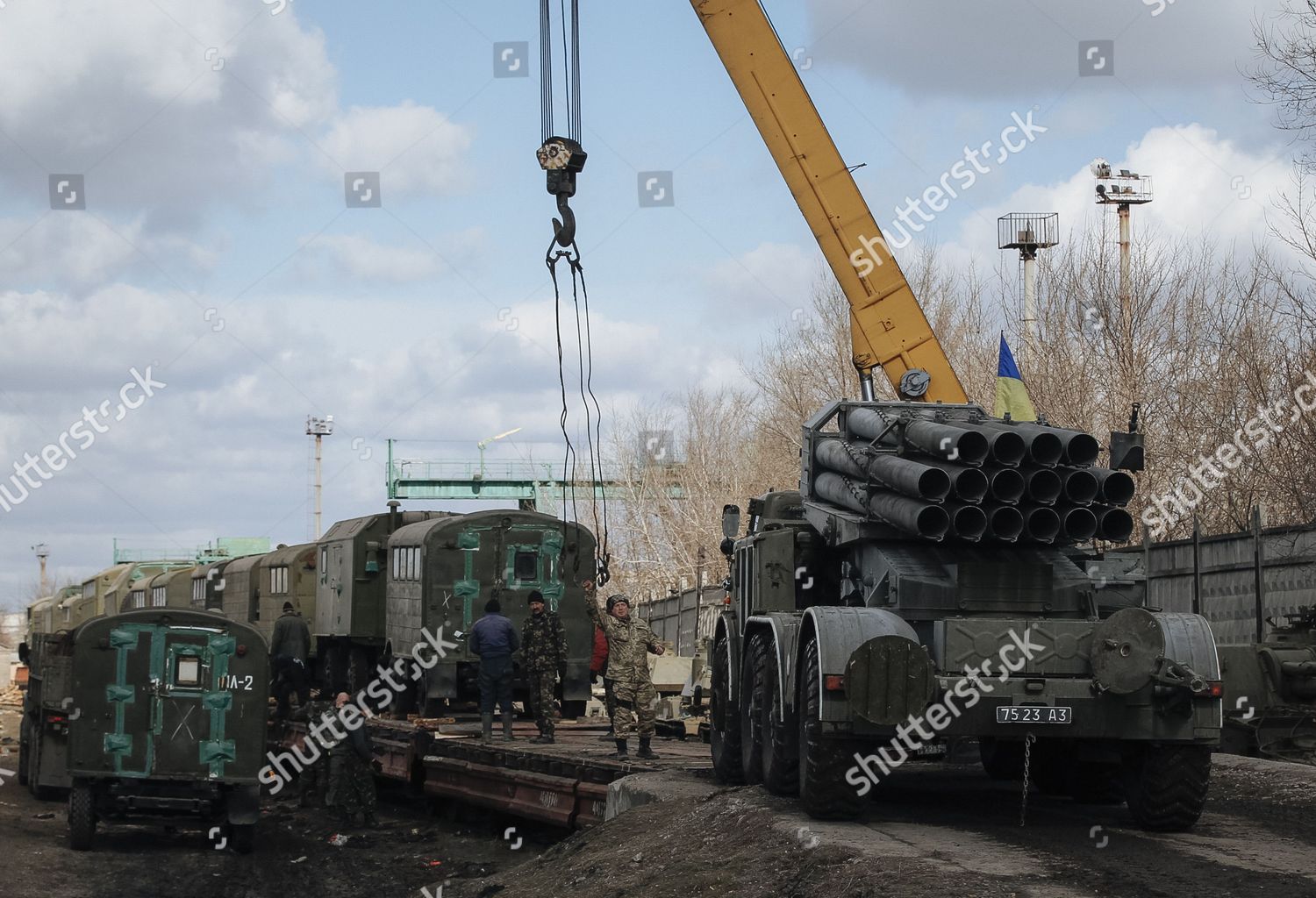 Multiple Rocket Launcher System Ukrainian Armed Editorial Stock Photo ...