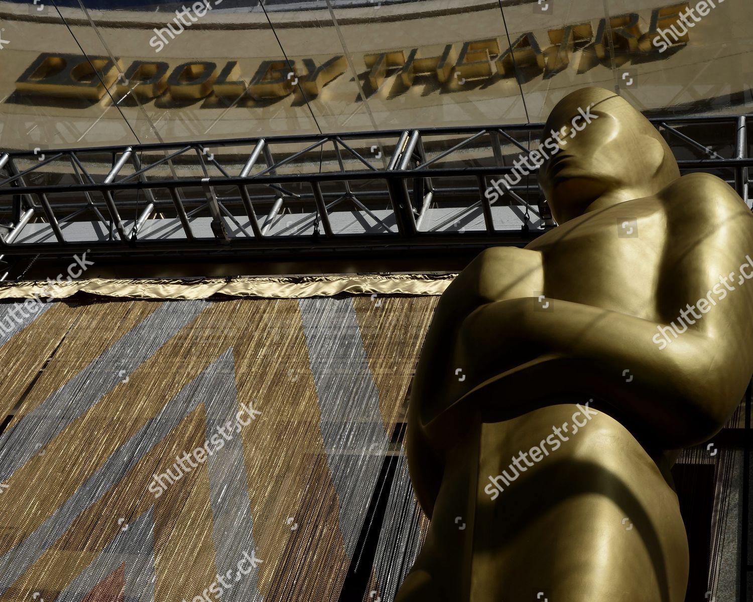 Oscar Stands Outside Dolby Theatre During Editorial Stock Photo - Stock ...