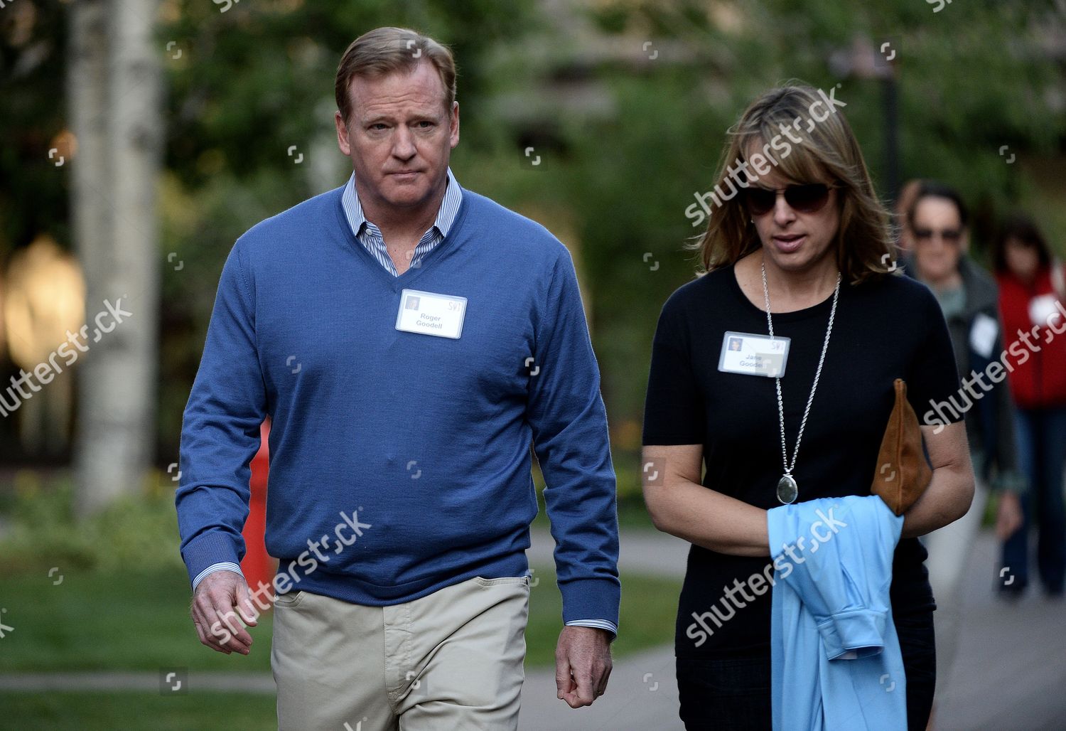 Roger Goodell Nfl Commissioner Wife Jane Editorial Stock Photo - Stock ...