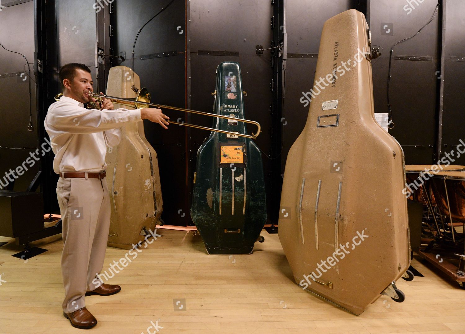 Atlanta Symphony Orchestra Bass Trombone Player Editorial Stock Photo ...