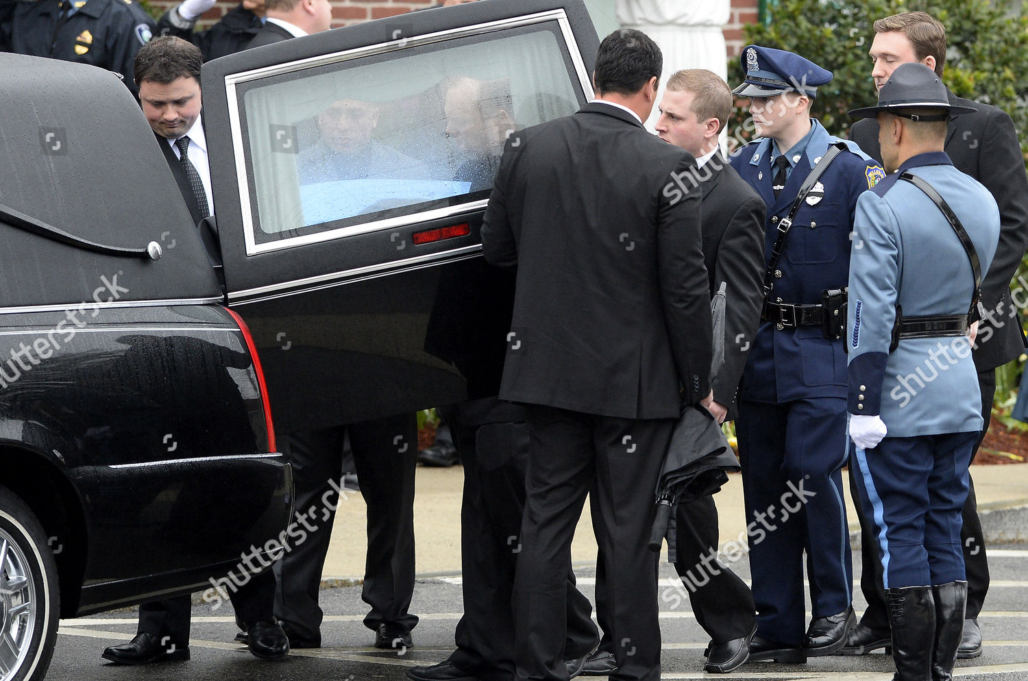 Pall Bearers Place Casket Inside Hearse Editorial Stock Photo - Stock ...