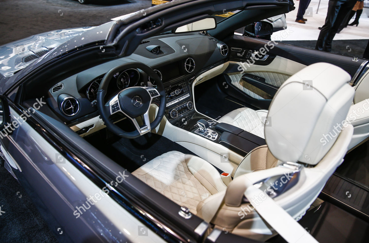 Mercedesbenz Amg Sl65 Interior Displayed During Editorial Stock Photo ...