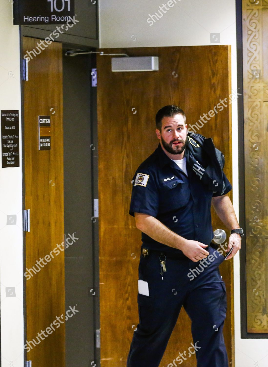 COOK COUNTY SHERIFFS OFFICER WALKS OUT Editorial Stock Photo - Stock ...