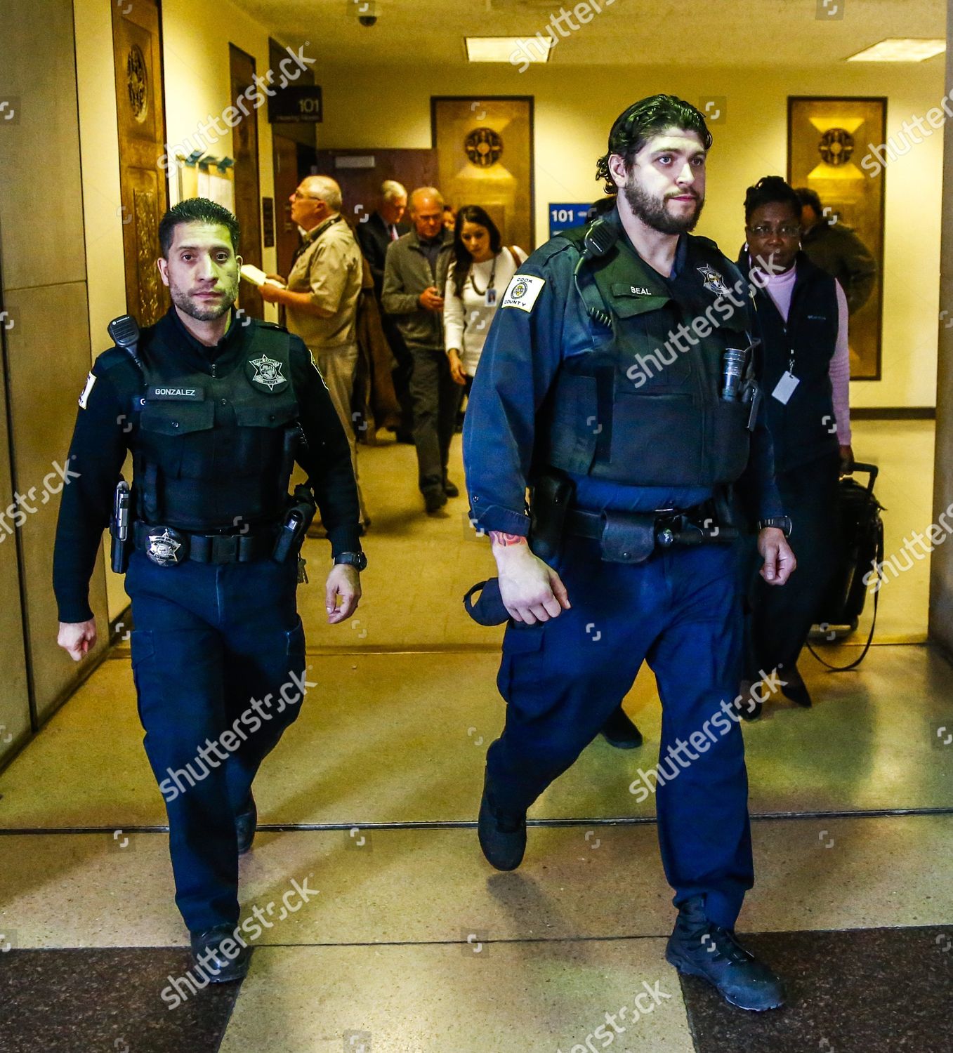 Cook County Sheriff Deputies Walk Hearing Editorial Stock Photo - Stock ...