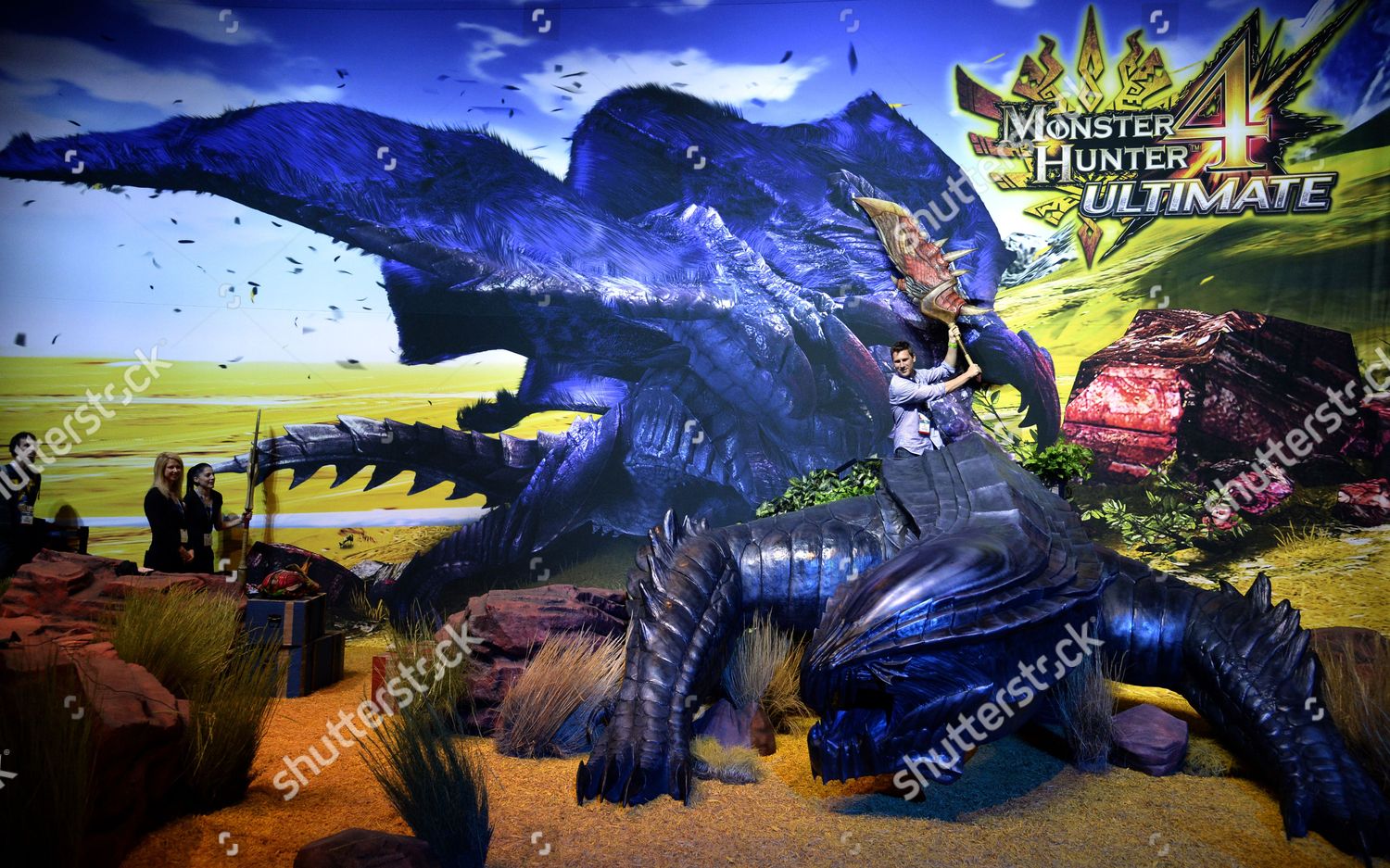 Gamer Poses Photograph On Dragon Game Editorial Stock Photo - Stock ...
