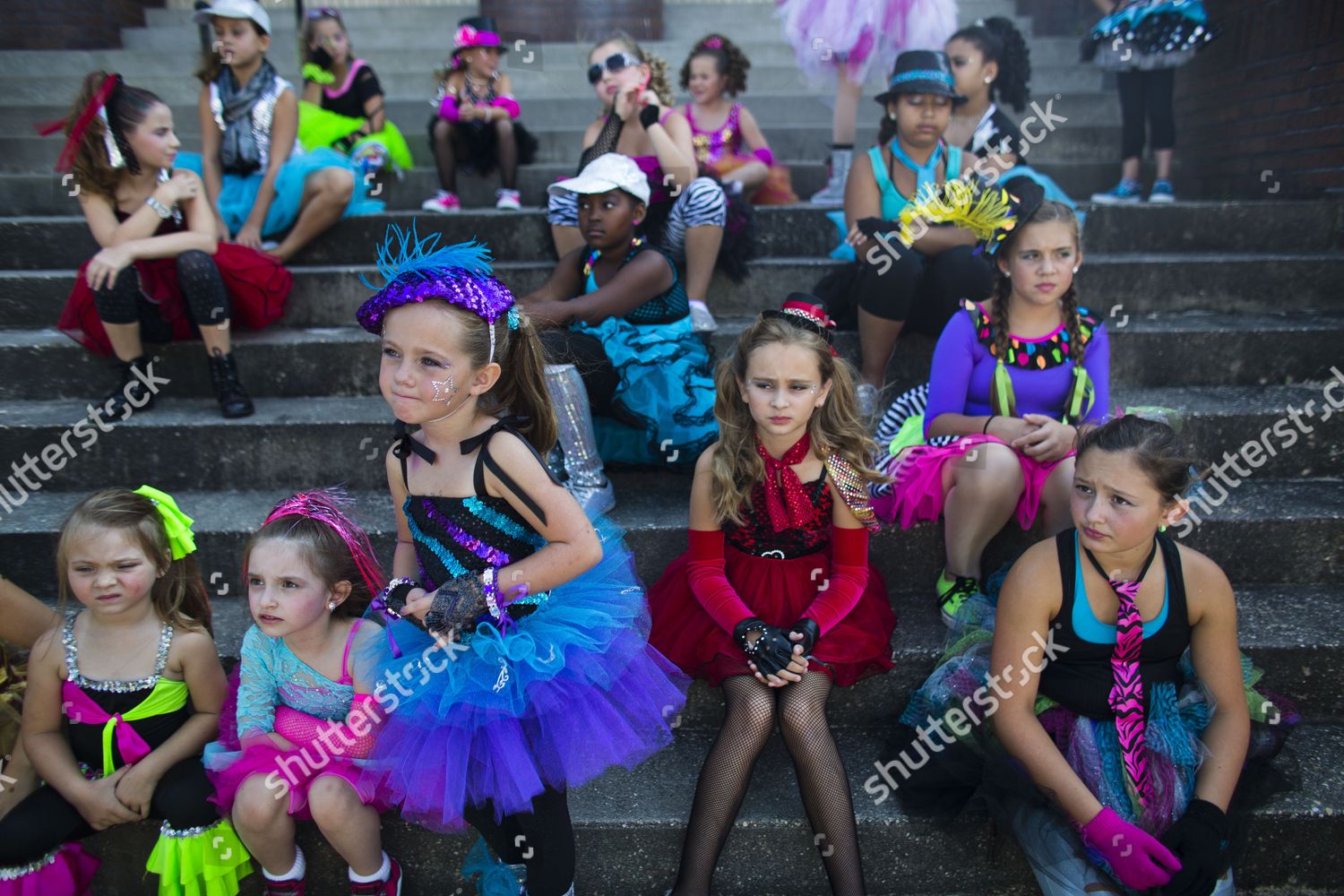 Children Wait Dance Street Parade During Editorial Stock Photo - Stock ...