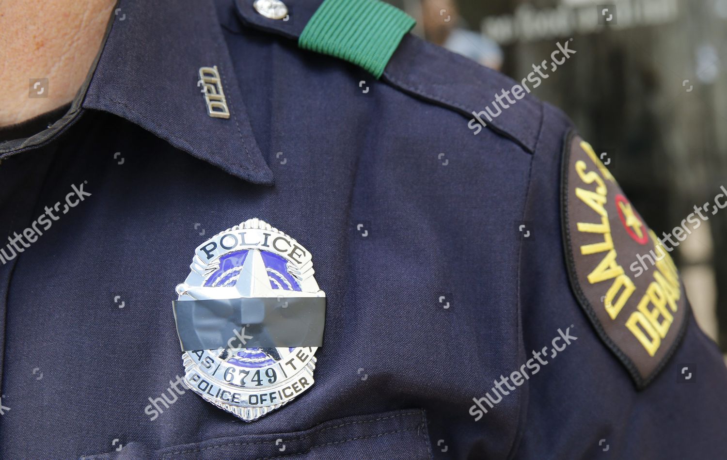 Dallas Police Department Badge Worn By Editorial Stock Photo - Stock ...