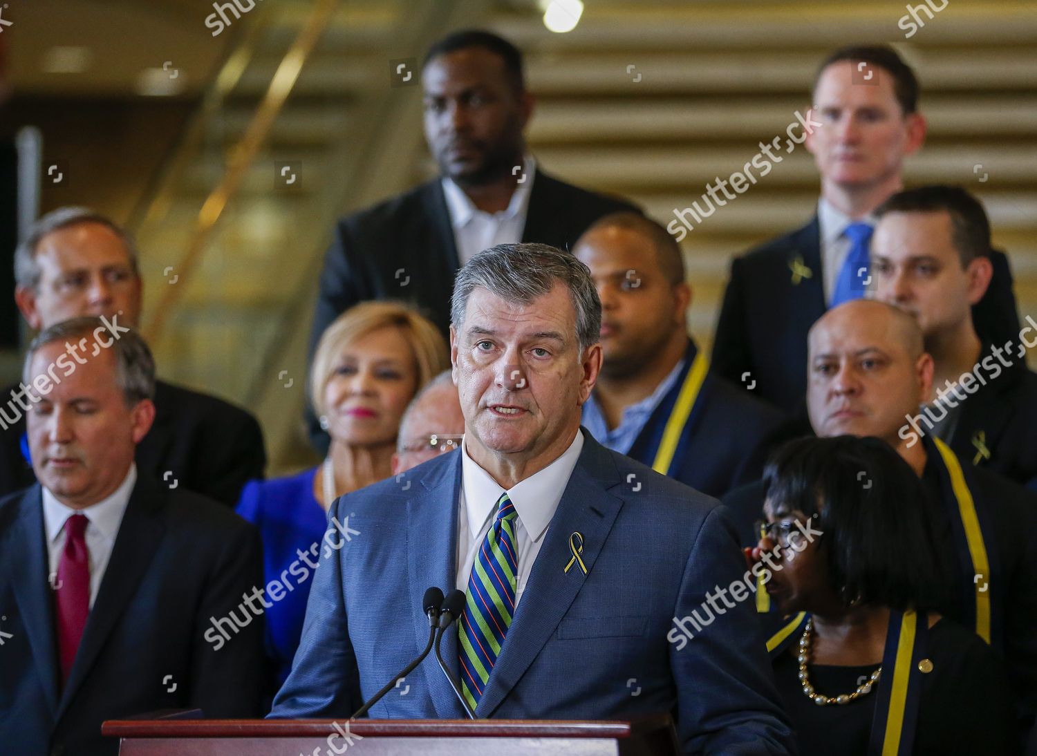 Dallas Mayor Mike Rawlings C Speaks Editorial Stock Photo - Stock Image ...