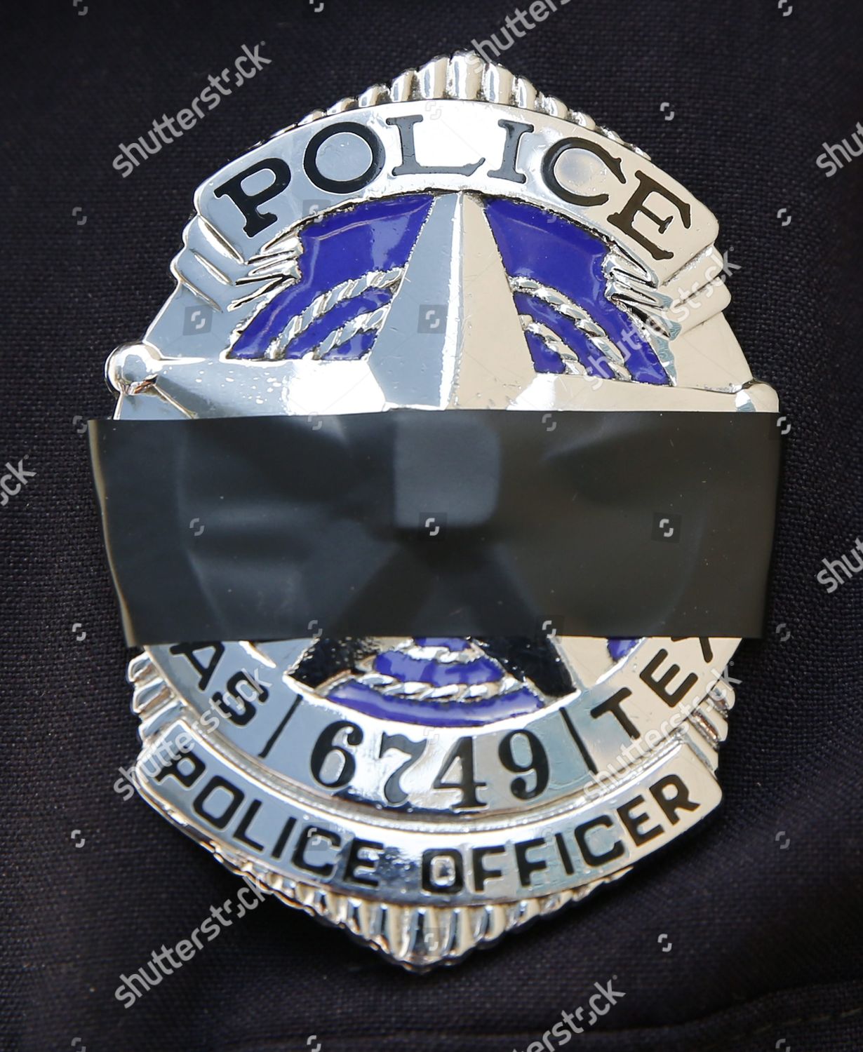 Dallas Police Department Badge Worn By Editorial Stock Photo - Stock ...