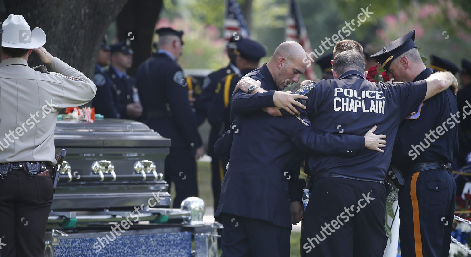 Police Salute Pray After Burial Services Editorial Stock Photo - Stock ...