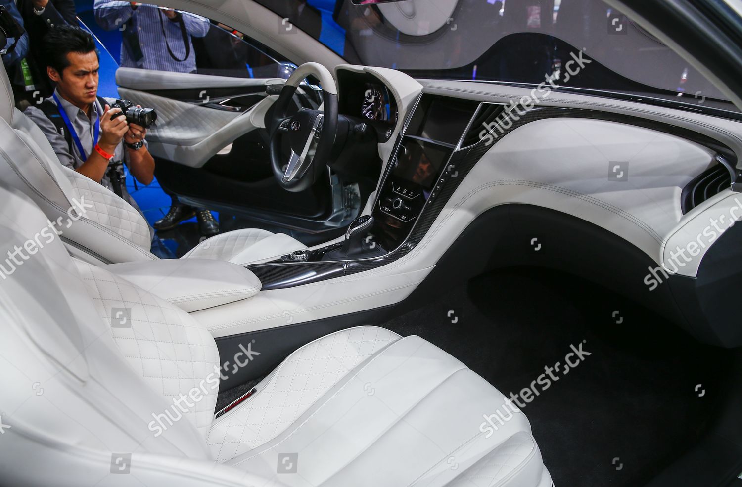 Interior Infinity Q60 Concept Vehicle Displayed Editorial Stock Photo ...