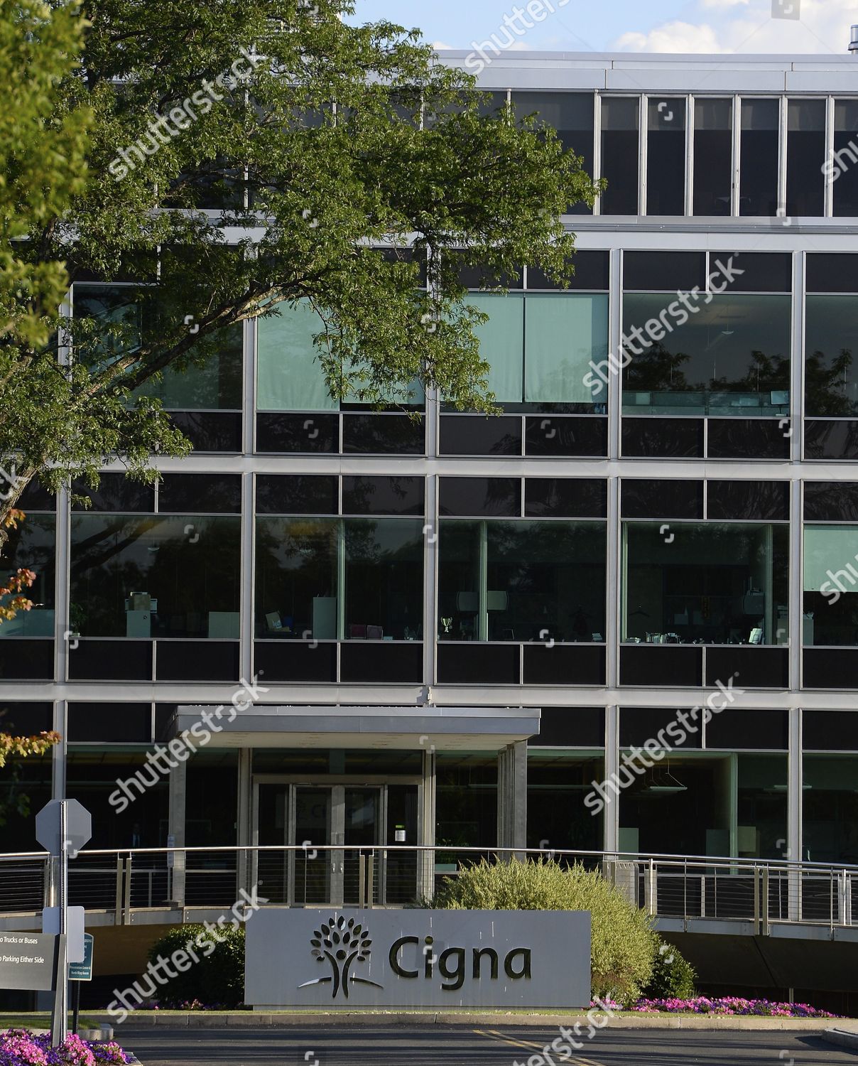 Cigna Logo Seen Outside Companys Headquarters Editorial Stock Photo ...