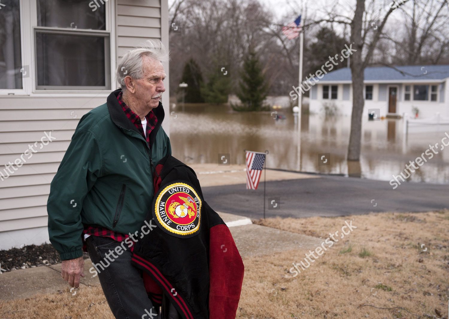 Larry Melton Carries Possessions His Home Editorial Stock Photo - Stock ...
