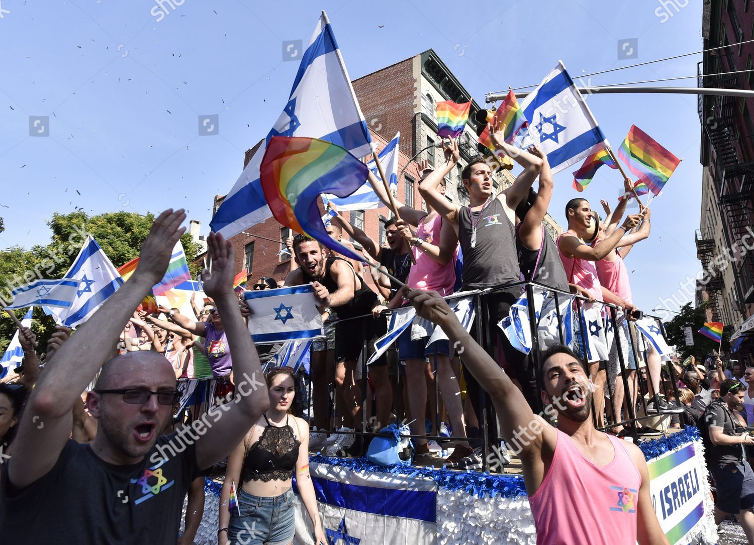 Participants On Israeli Float March 46th Editorial Stock Photo - Stock ...