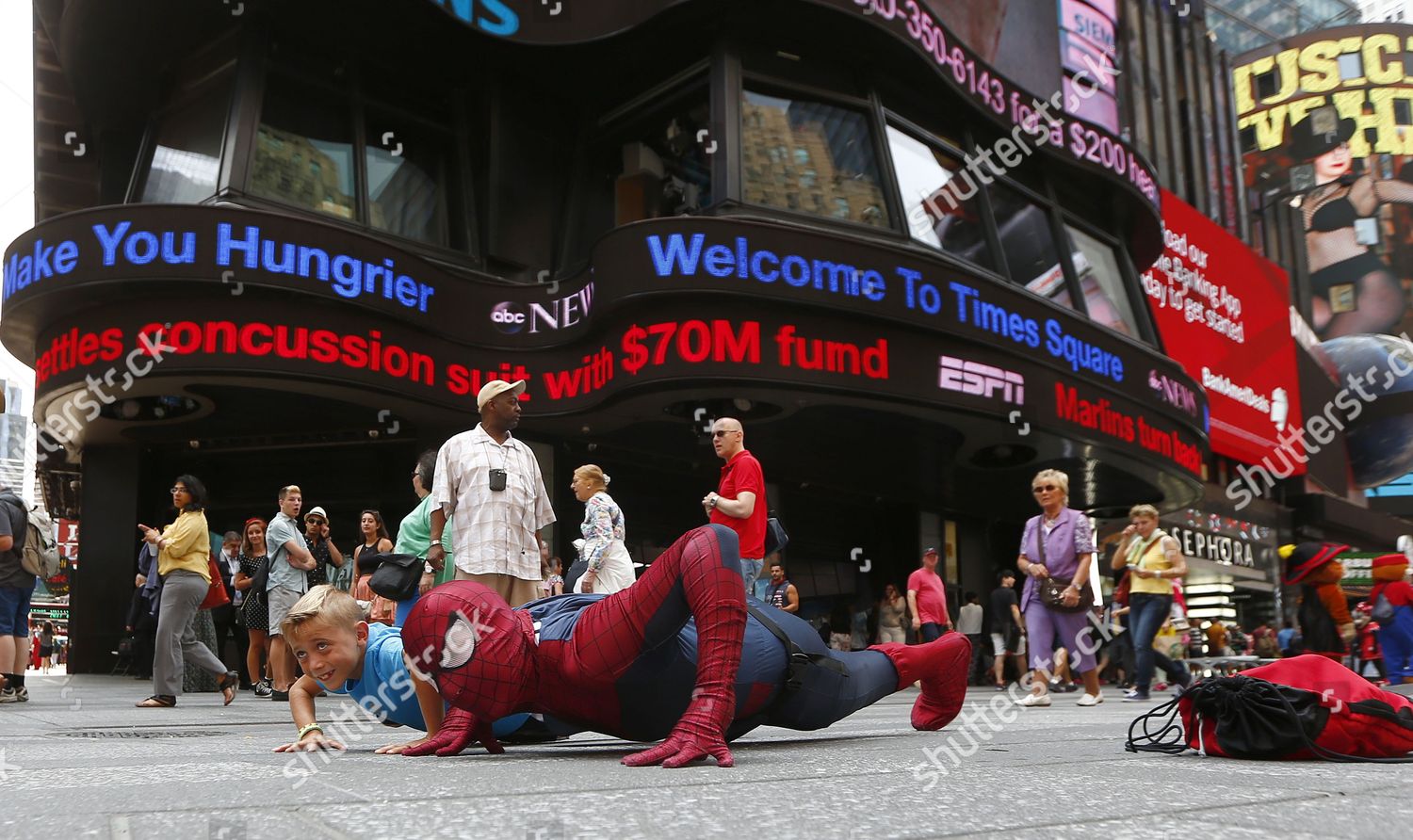 Man Dressed Spiderman Costume Takes Photos Editorial Stock Photo - Stock Image | Shutterstock