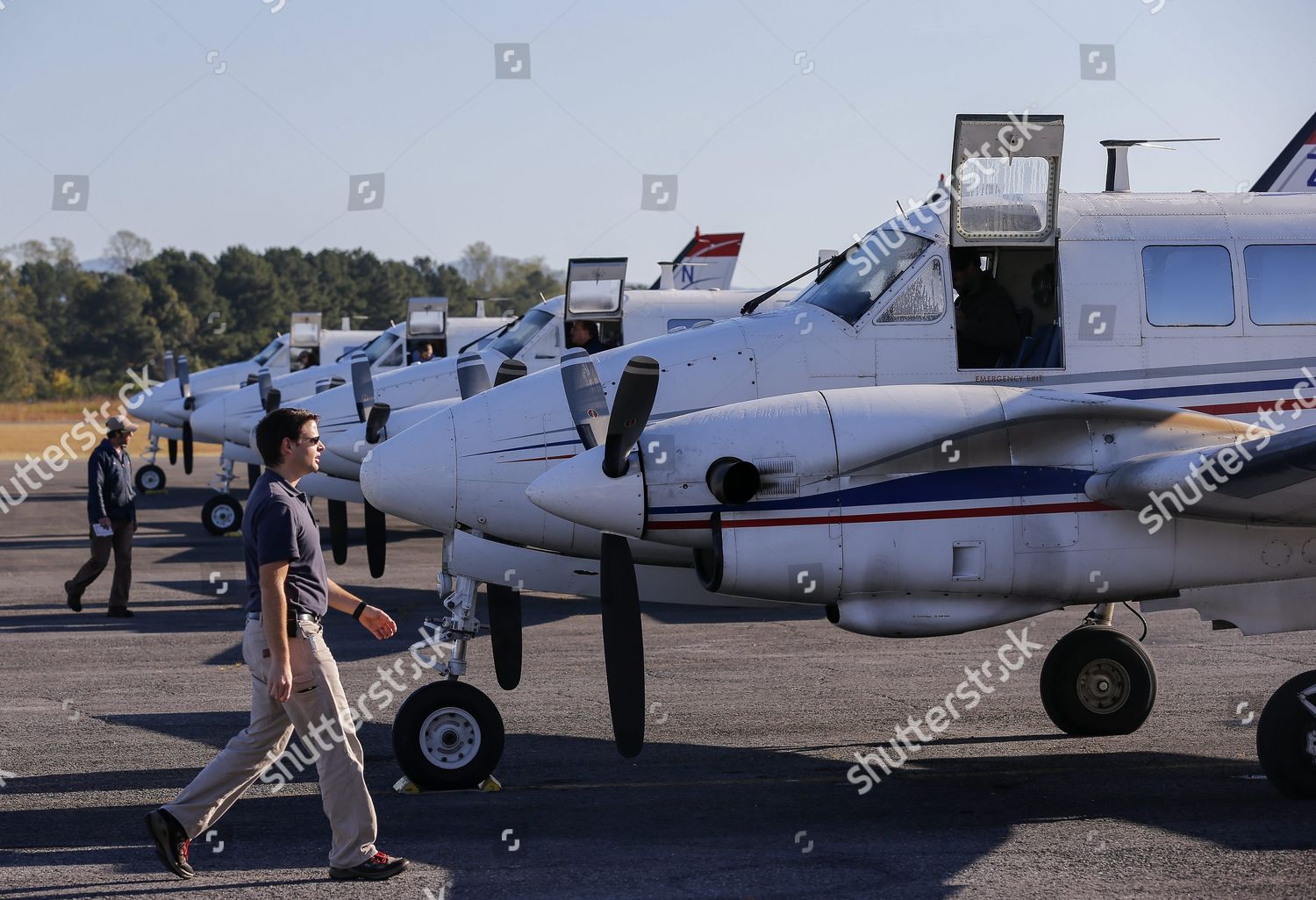 Pilots Dynamic Aviation Aerial Contractor National Editorial Stock ...