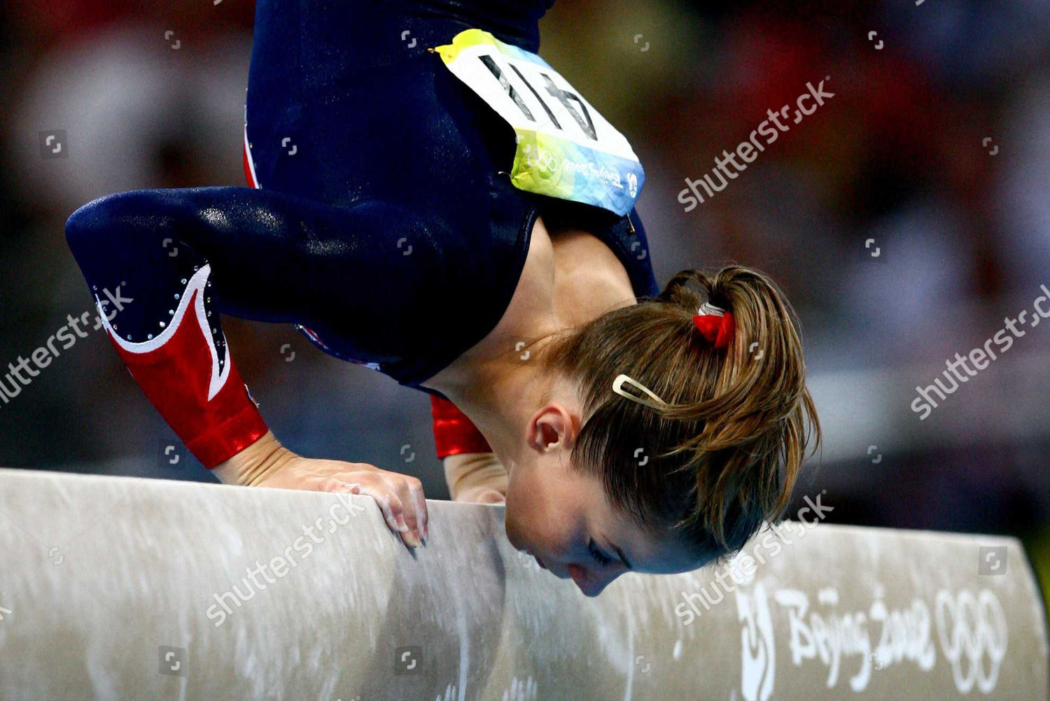 Gymnastics Shawn Johnson Usa Competes During Editorial Stock Photo ...