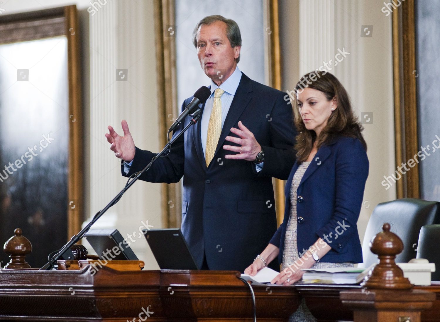 Texas Lt Gov David Dewhurst During Editorial Stock Photo - Stock Image ...