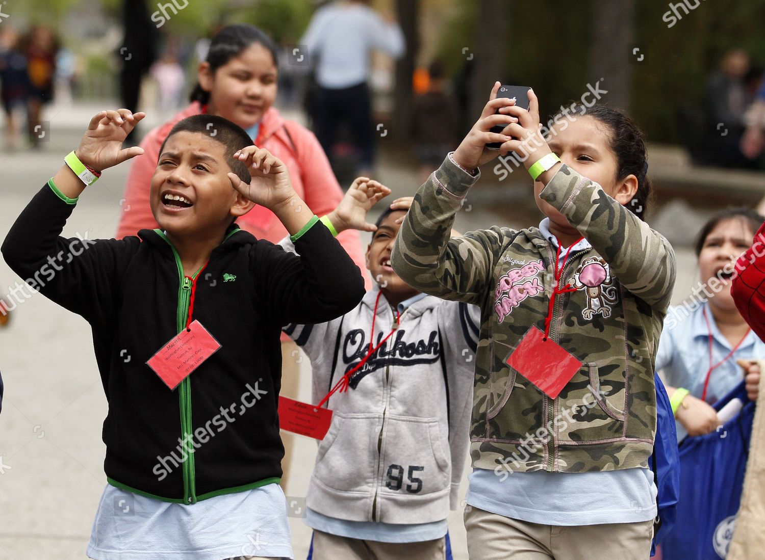 School Children On Class Trip Look Editorial Stock Photo - Stock Image ...