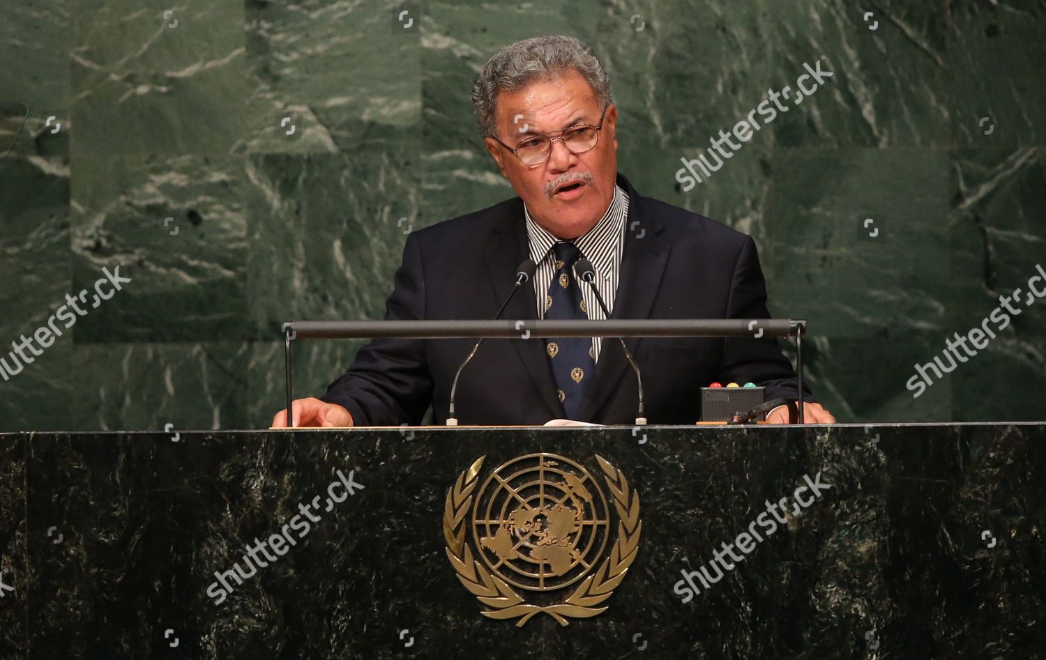 Enele Sosene Sopoaga Prime Minister Tuvalu Editorial Stock Photo ...