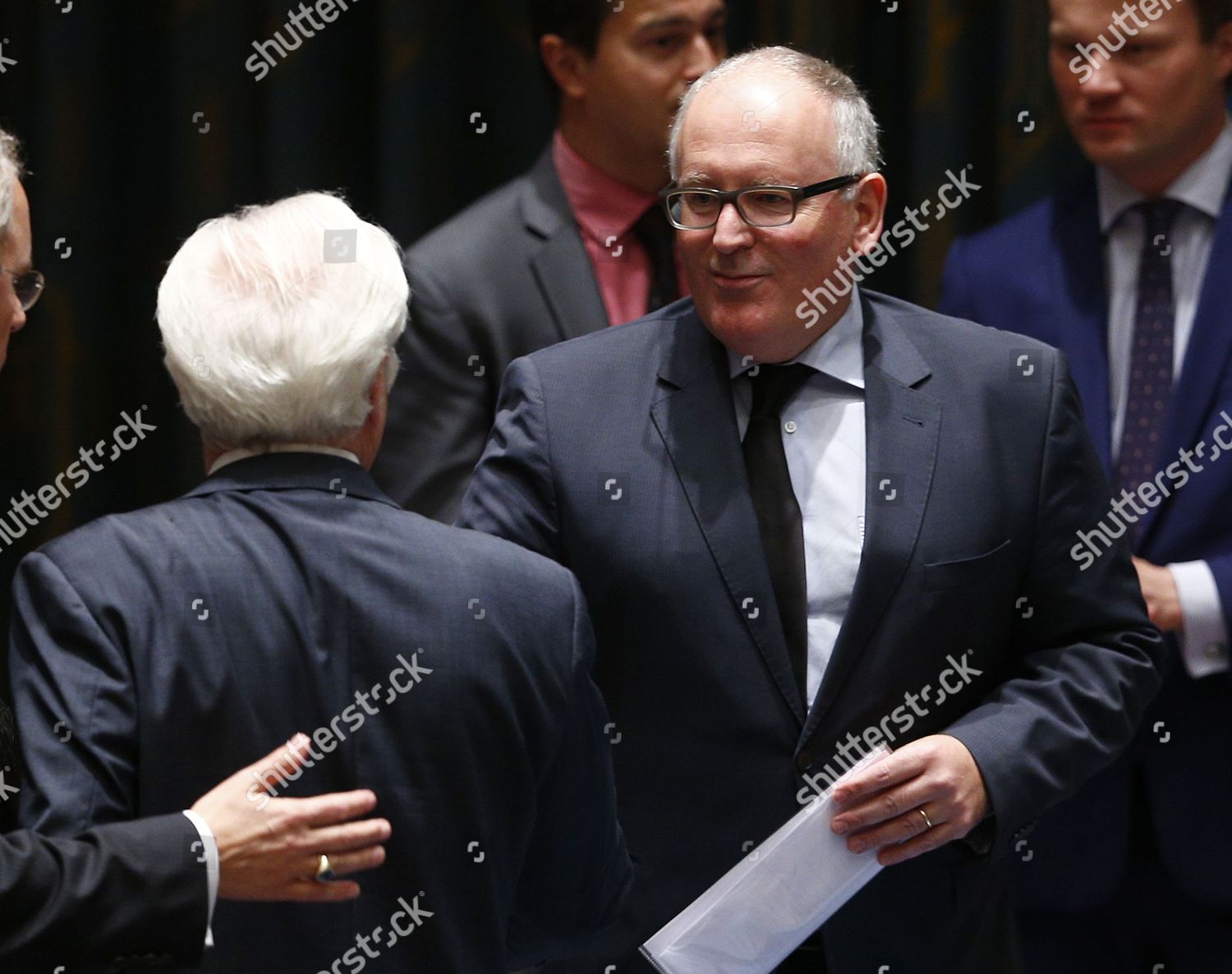 Dutch Foreign Minister Frans Timmermans R Editorial Stock Photo - Stock ...
