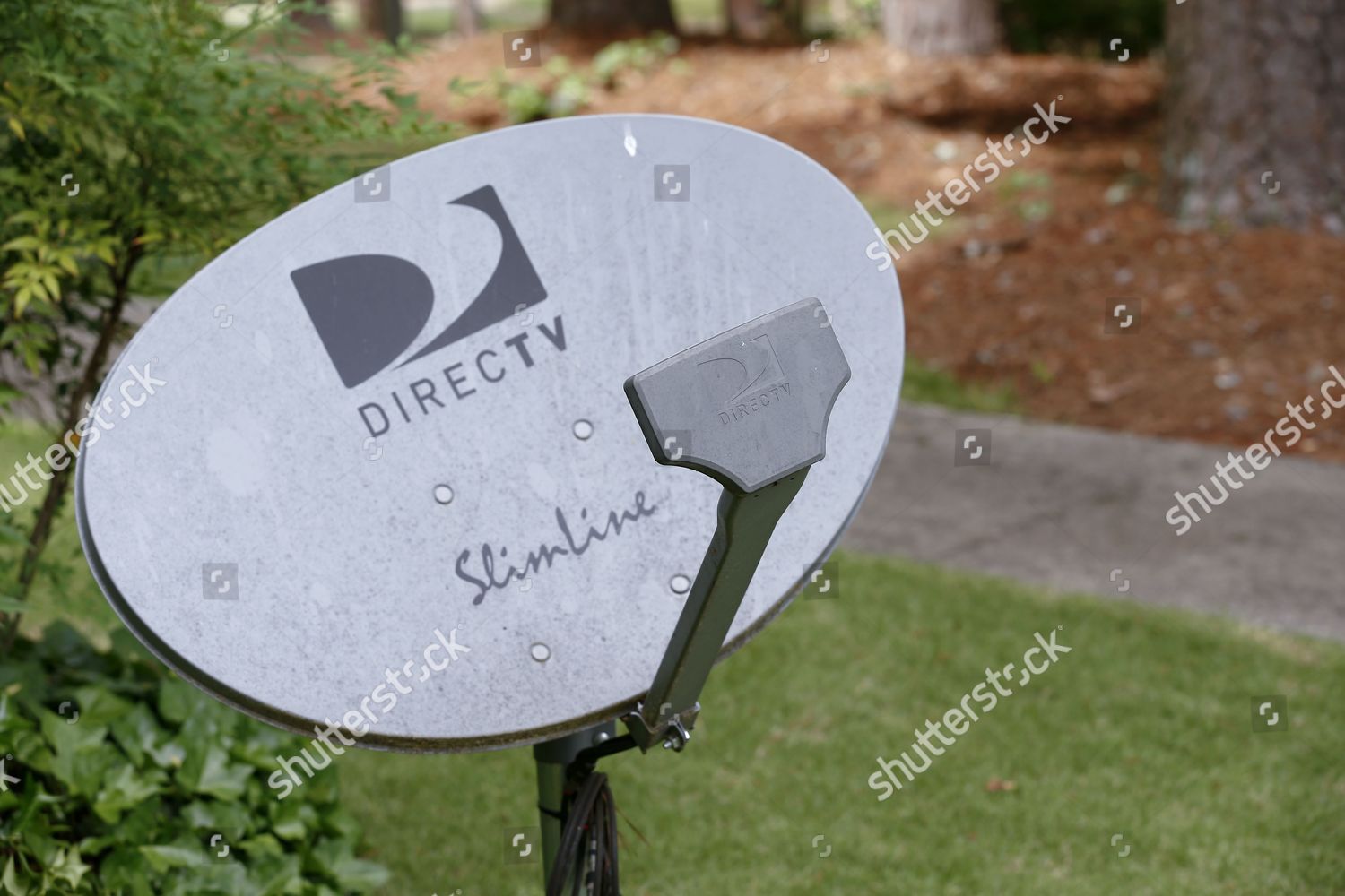 Directv Satellite Receiver Dish Seen Outside Editorial Stock Photo ...