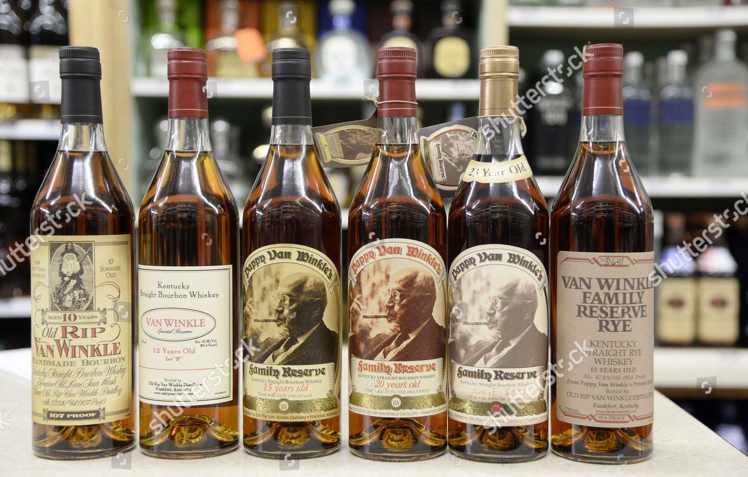 Bottles 2013 Pappy Van Winkle Selection Editorial Stock Photo - Stock ...